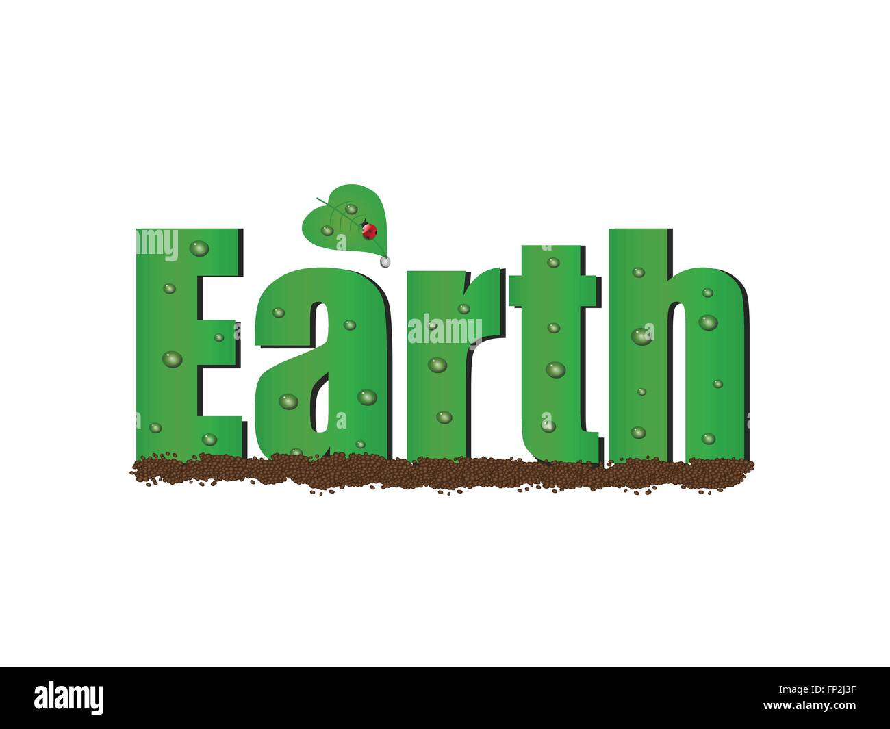Illustration of Earth text Stock Vector Image & Art - Alamy