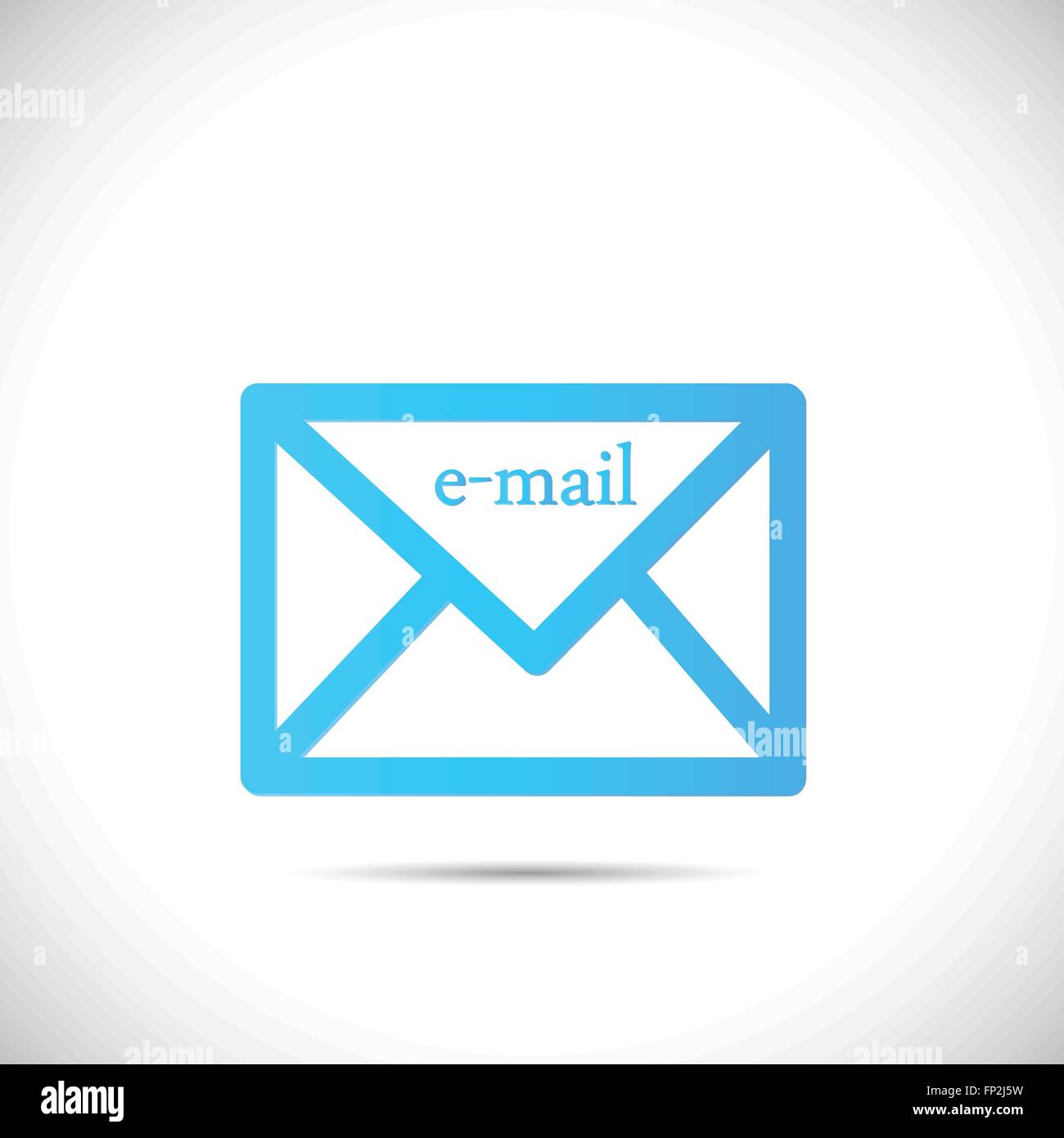 Illustration of an email envelope design isolated on a white background ...