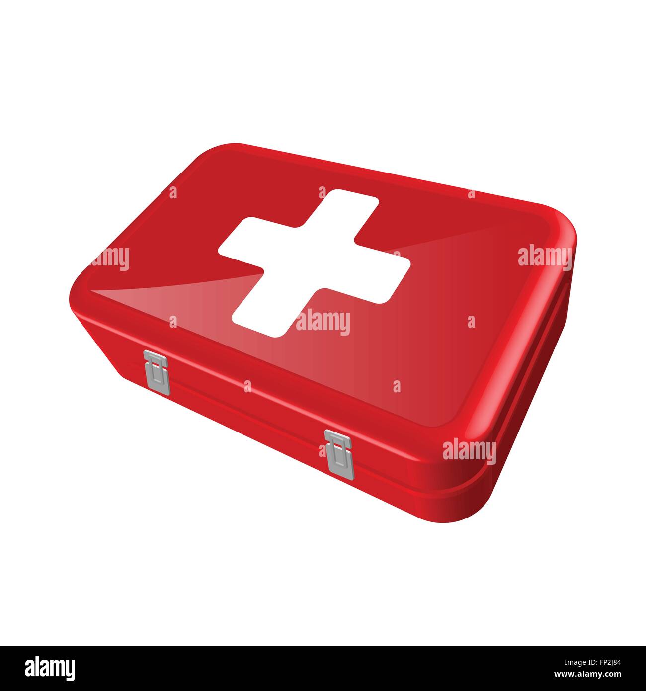 Illustration of a first aid kit isolated on a white background Stock ...