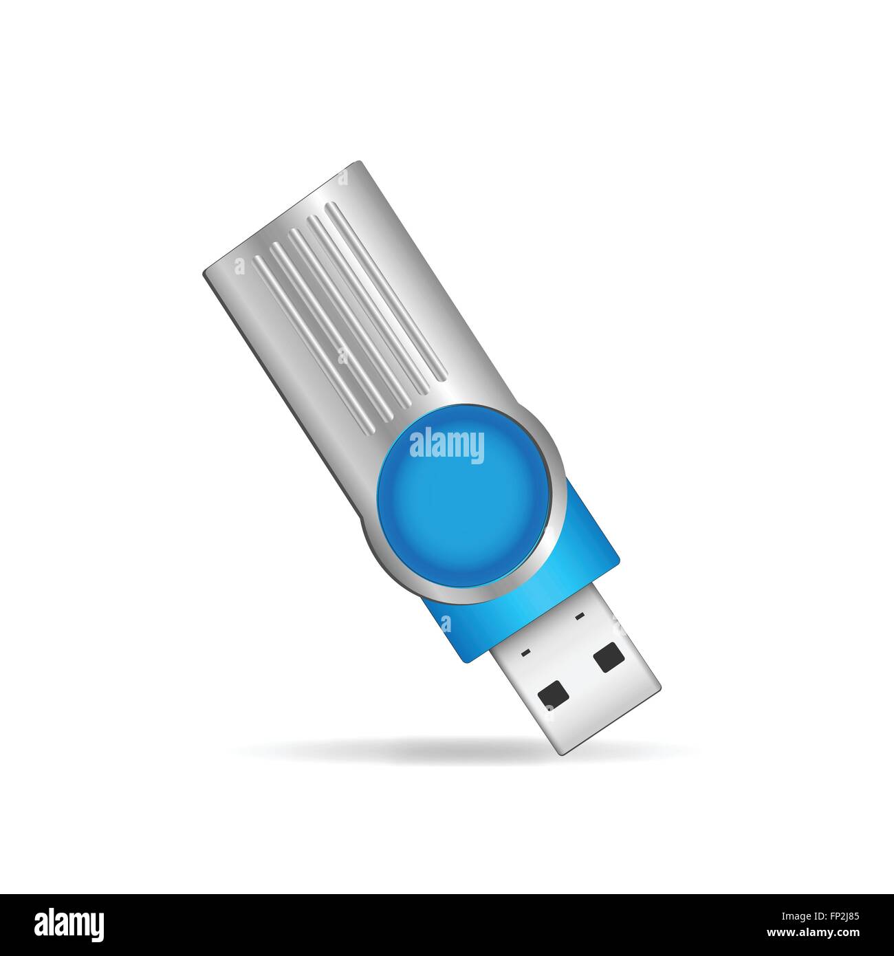 Illustration of a USB flash drive isolated on a white background Stock ...