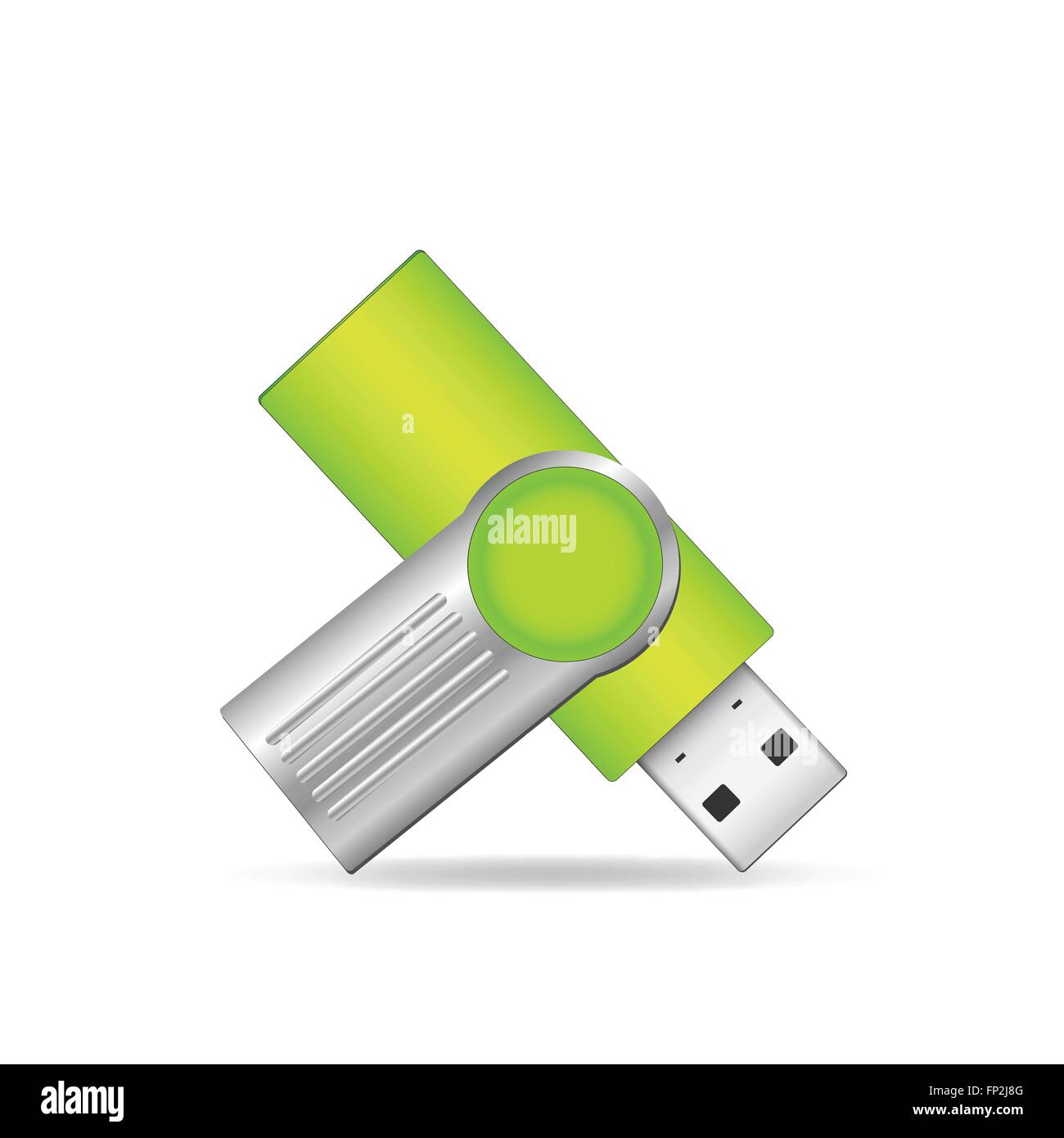 Illustration of a USB flash drive isolated on a white background Stock ...