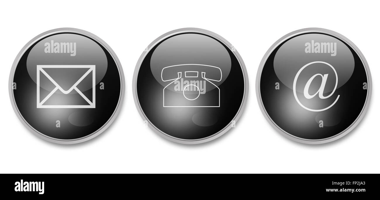 Contact symbols hi-res stock photography and images - Alamy