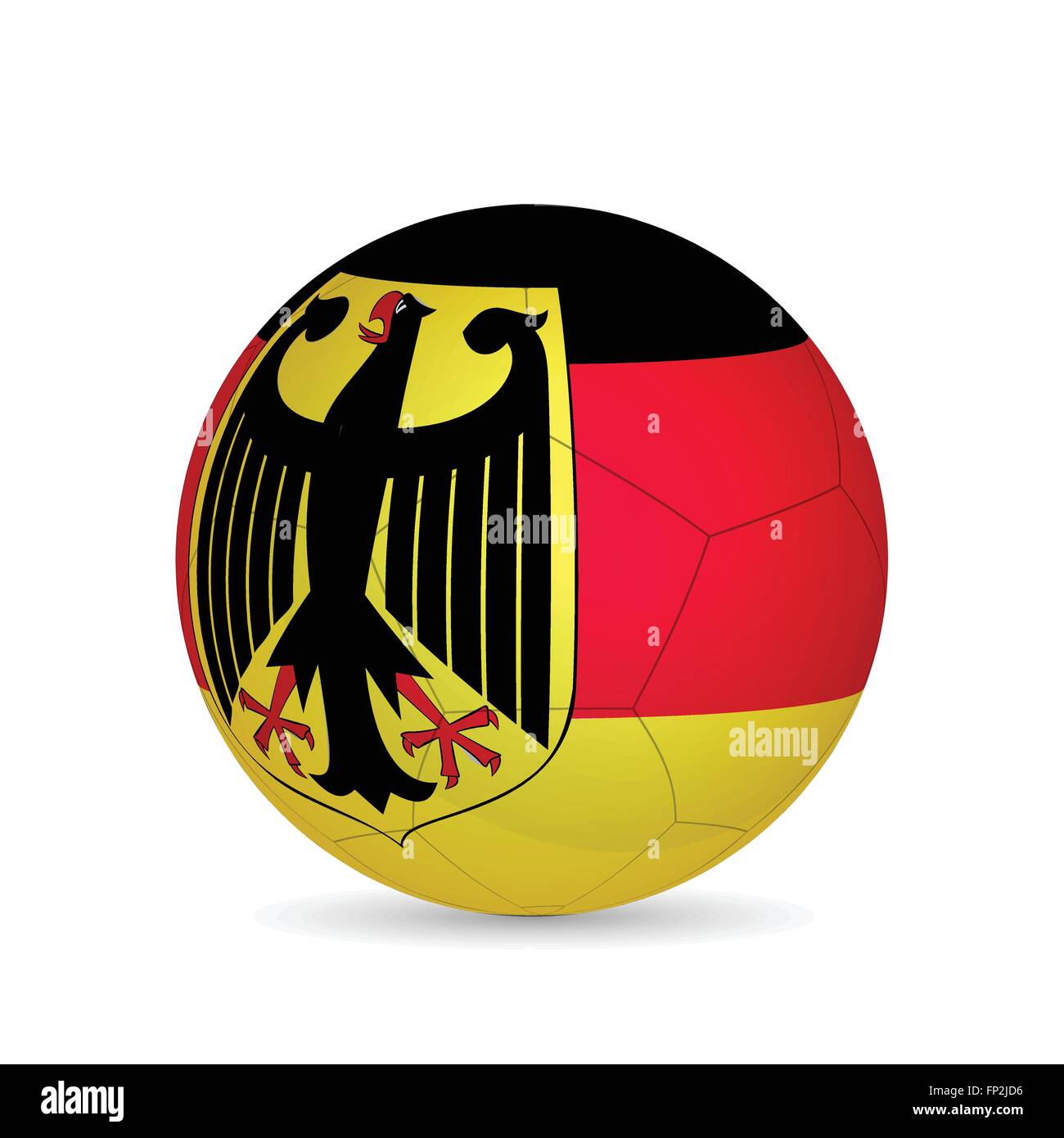 Illustration of a soccer ball with Germany flag isolated on a white ...