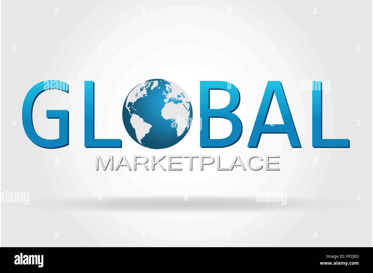 The world and the global marketplace Stock Vector Image & Art - Alamy