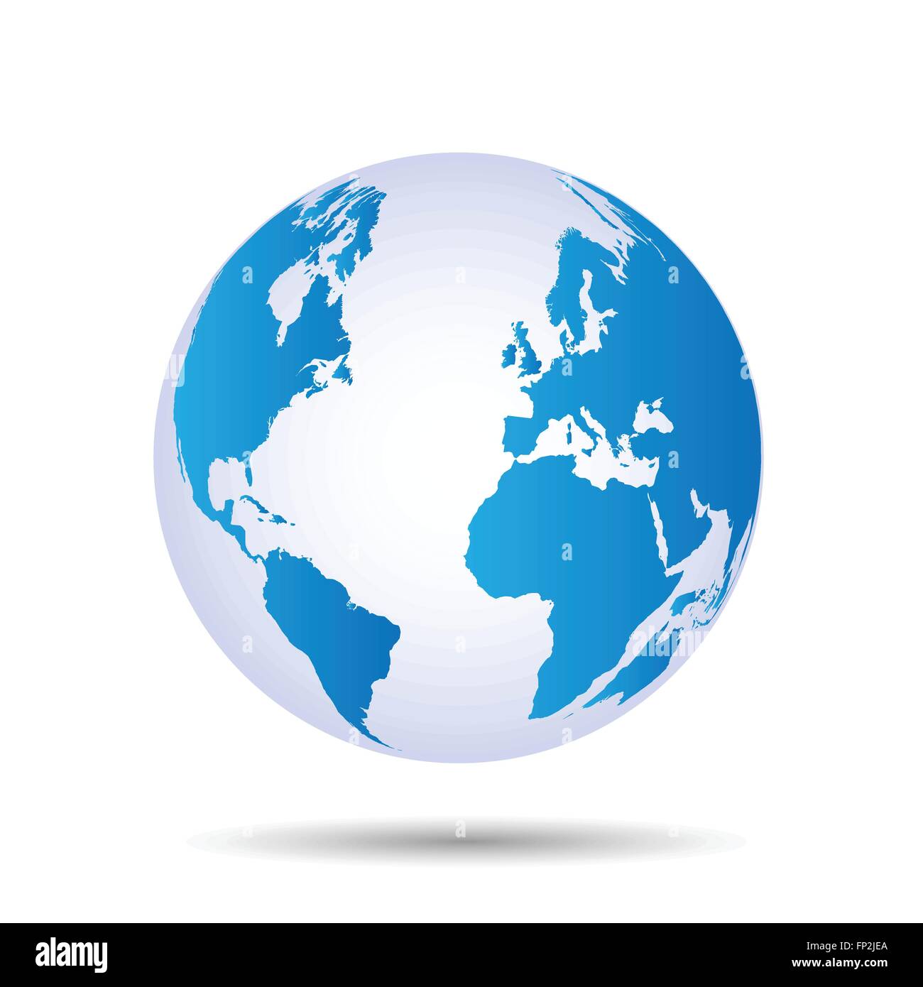 Illustration of a globe isolated on a white background Stock Vector ...