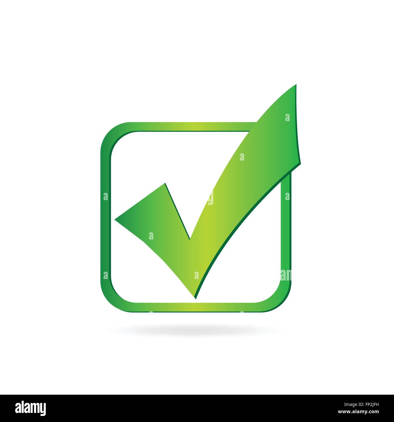 Image of a green check mark isolated on a white background Stock Vector ...