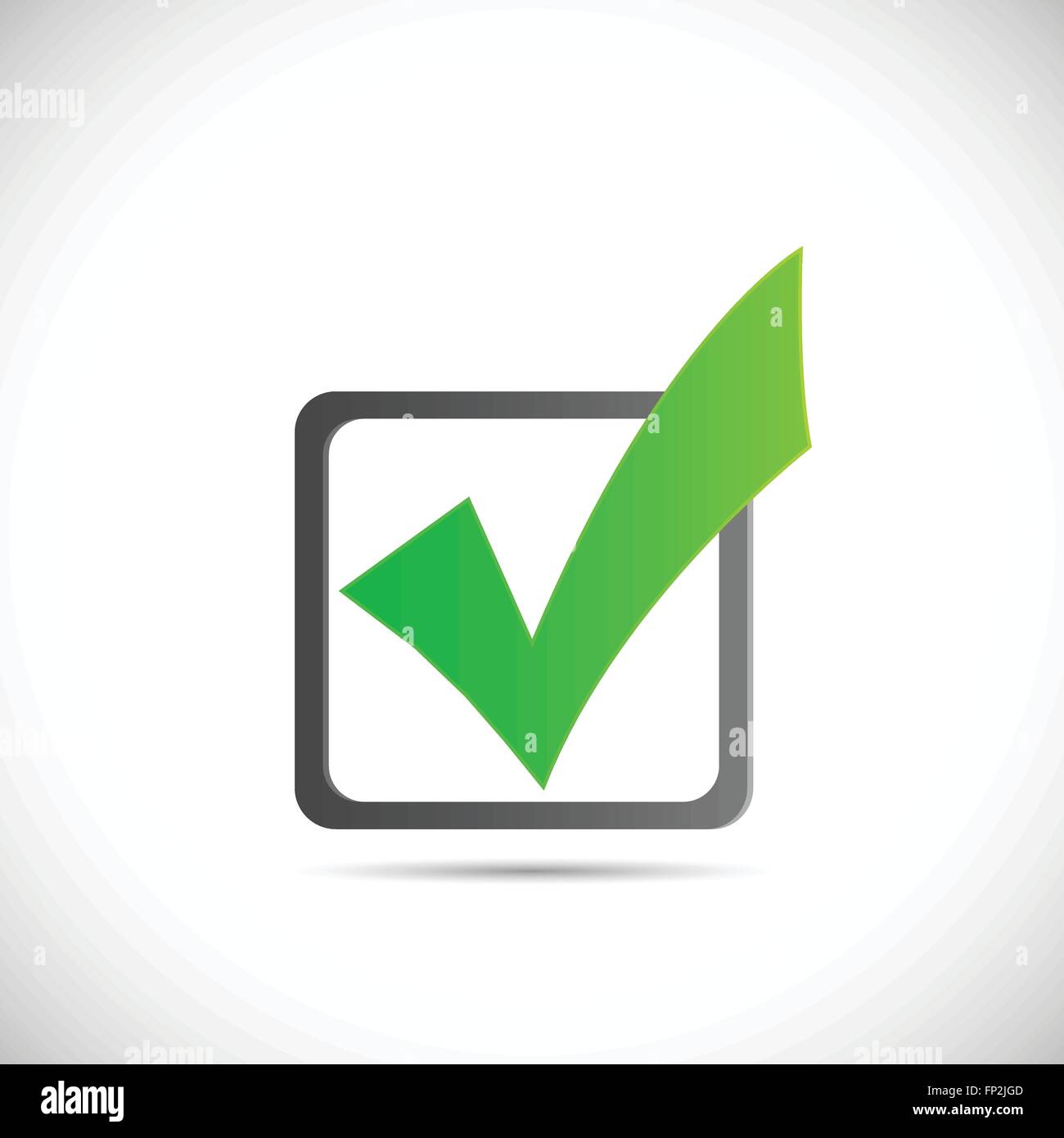 Illustration of a green checkmark illustration isolated on a white ...