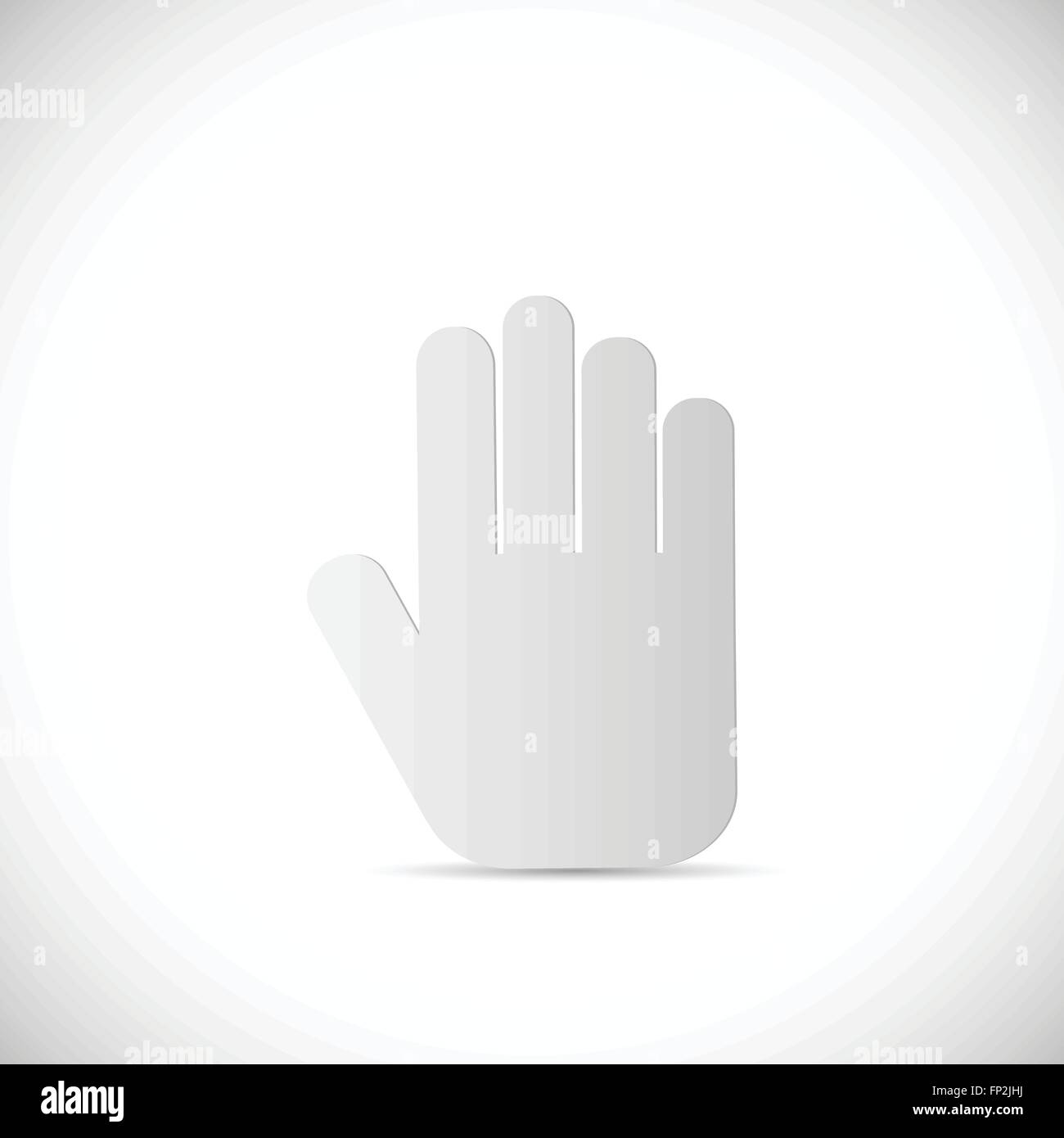 Illustration of an abstract hand isolated on a white background Stock ...