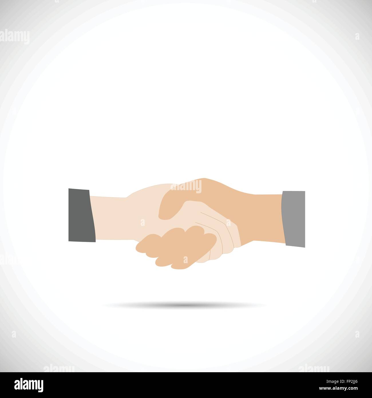 Illustration of a handshake isolated on a white background Stock Vector ...