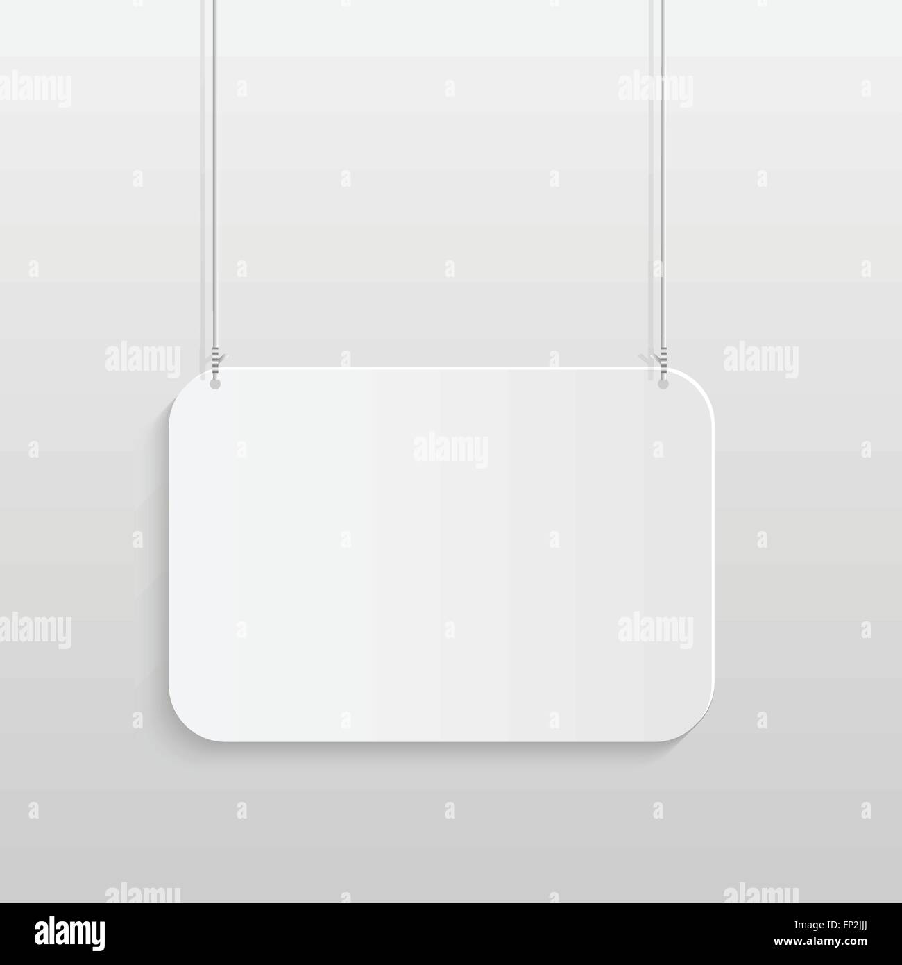 Illustration of a hanging sign against a light gray background Stock ...