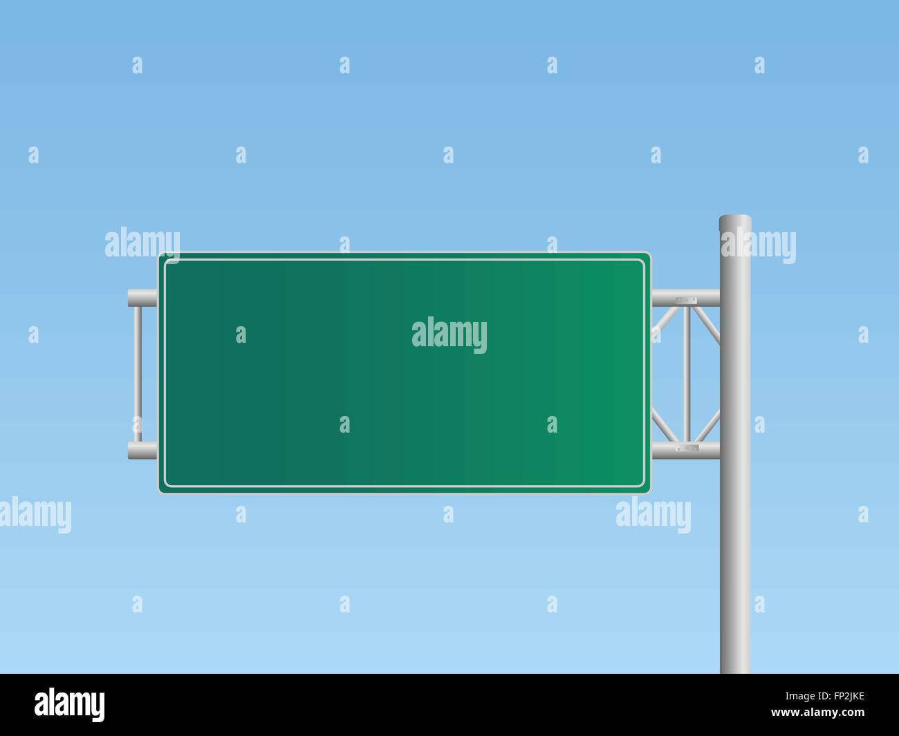 Blank blue interstate highway sign hi-res stock photography and images ...