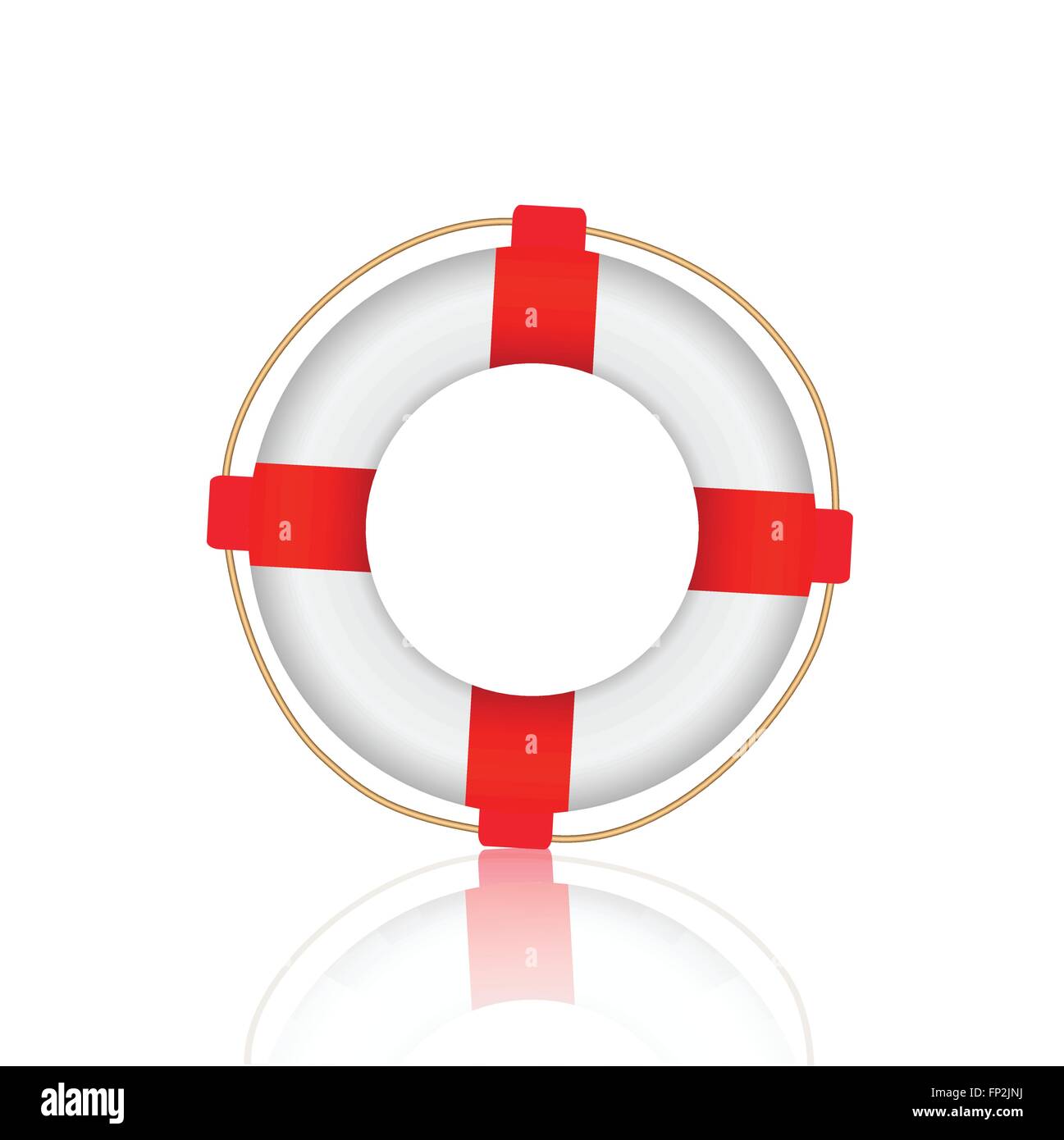Illustration of a life preserver isolated on a white background Stock ...