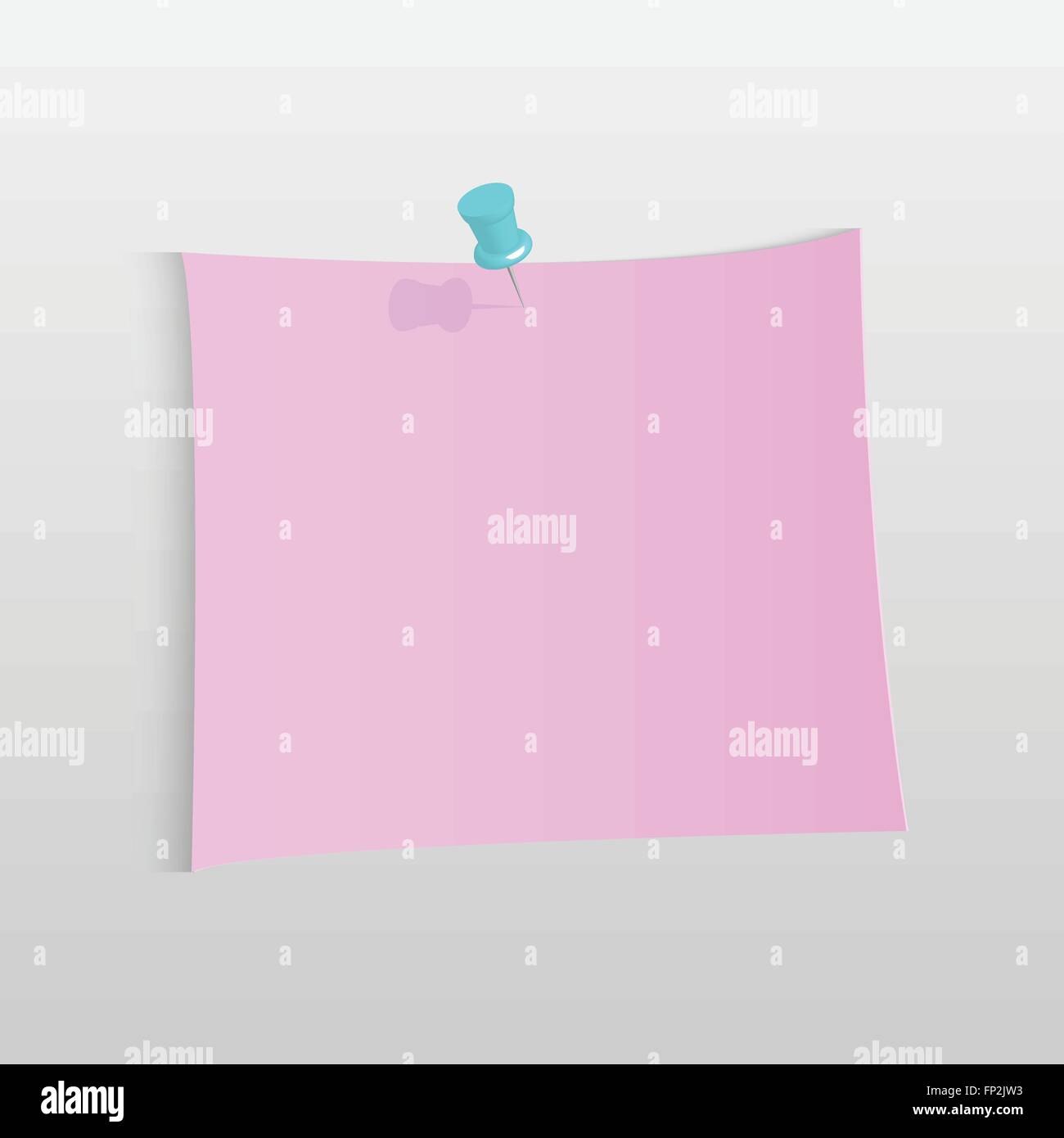 Illustration of a paper note isolated on a light background Stock ...