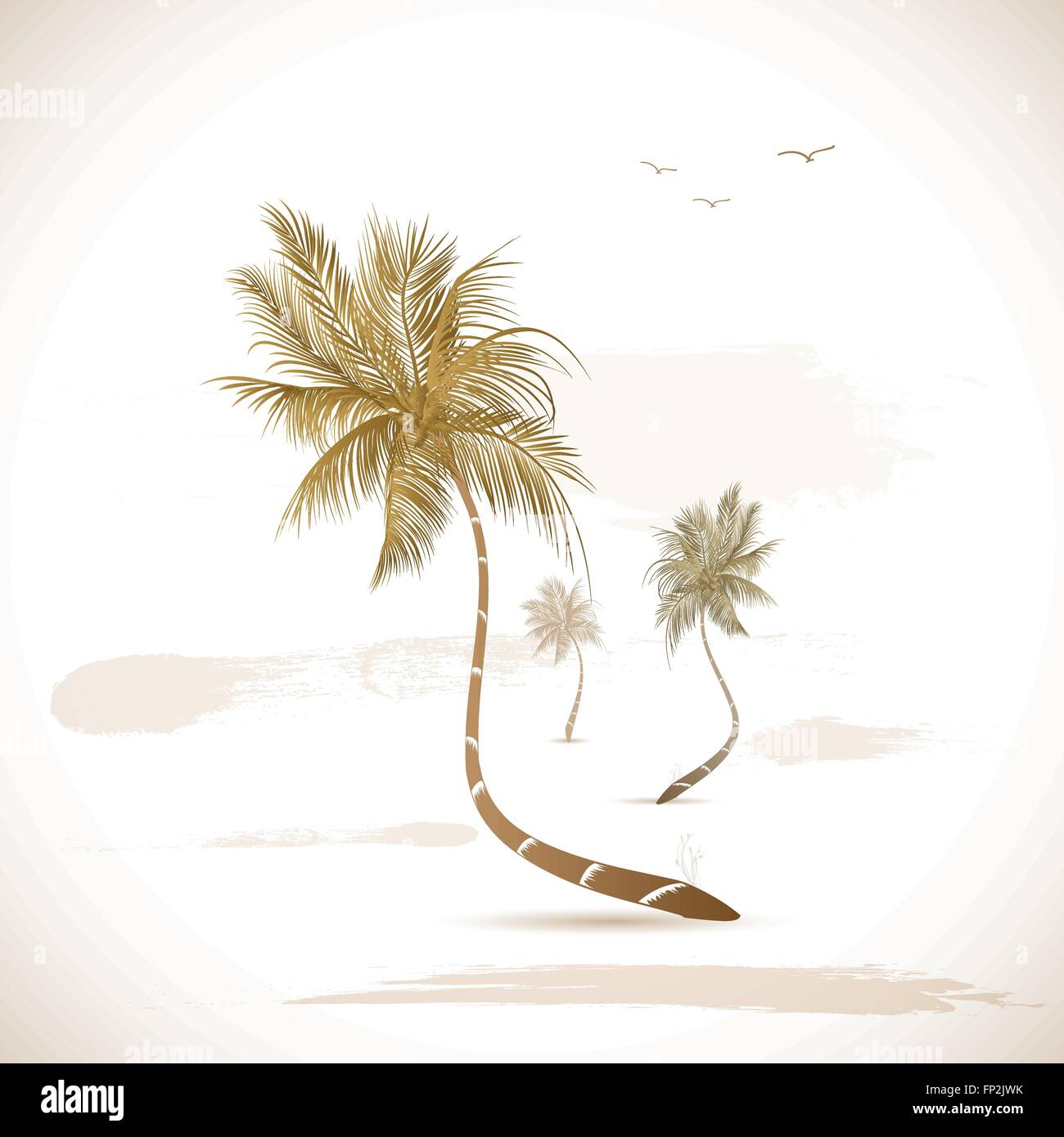 Illustration of a a colorful grunge palm tree design Stock Vector Image ...