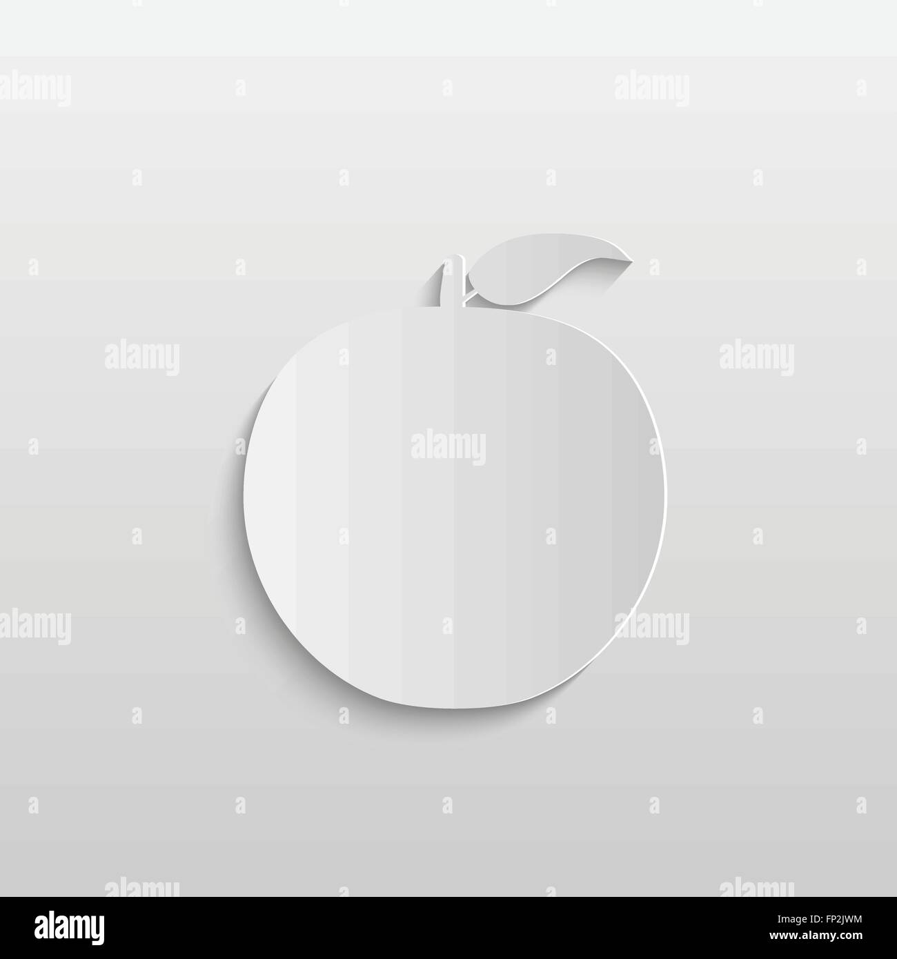 Illustration of paper apple against a light background Stock Vector ...