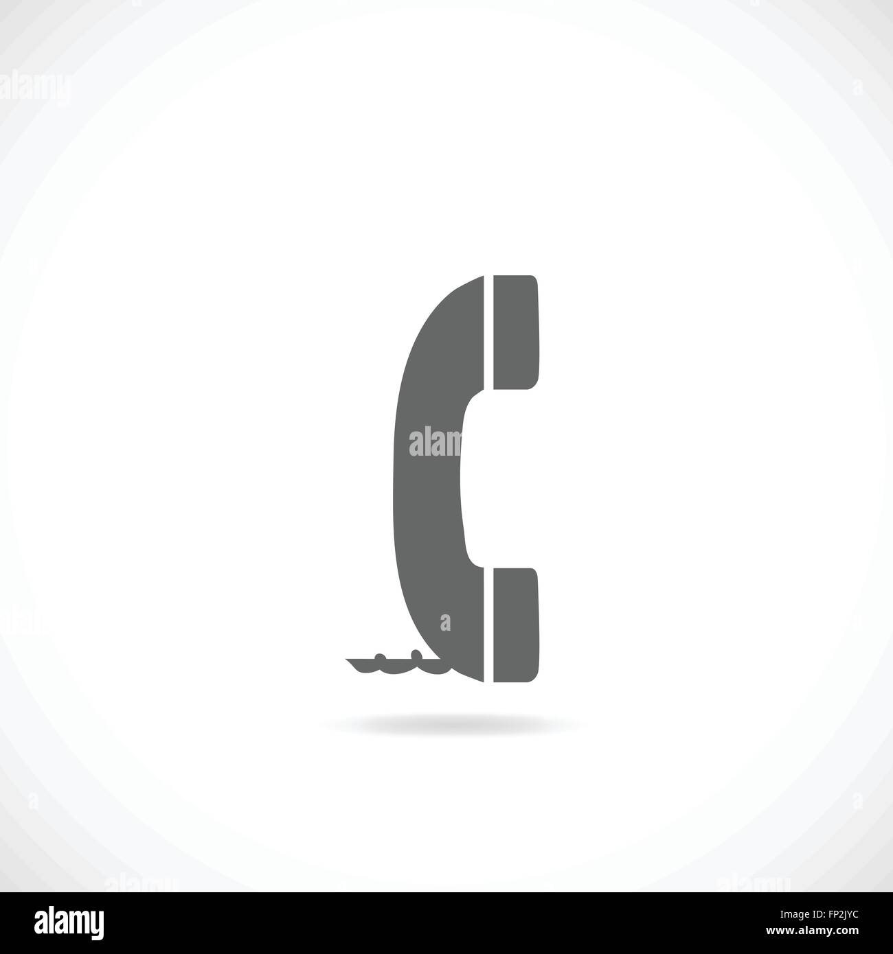 Illustration of a phone silhouette isolated on a white background Stock ...