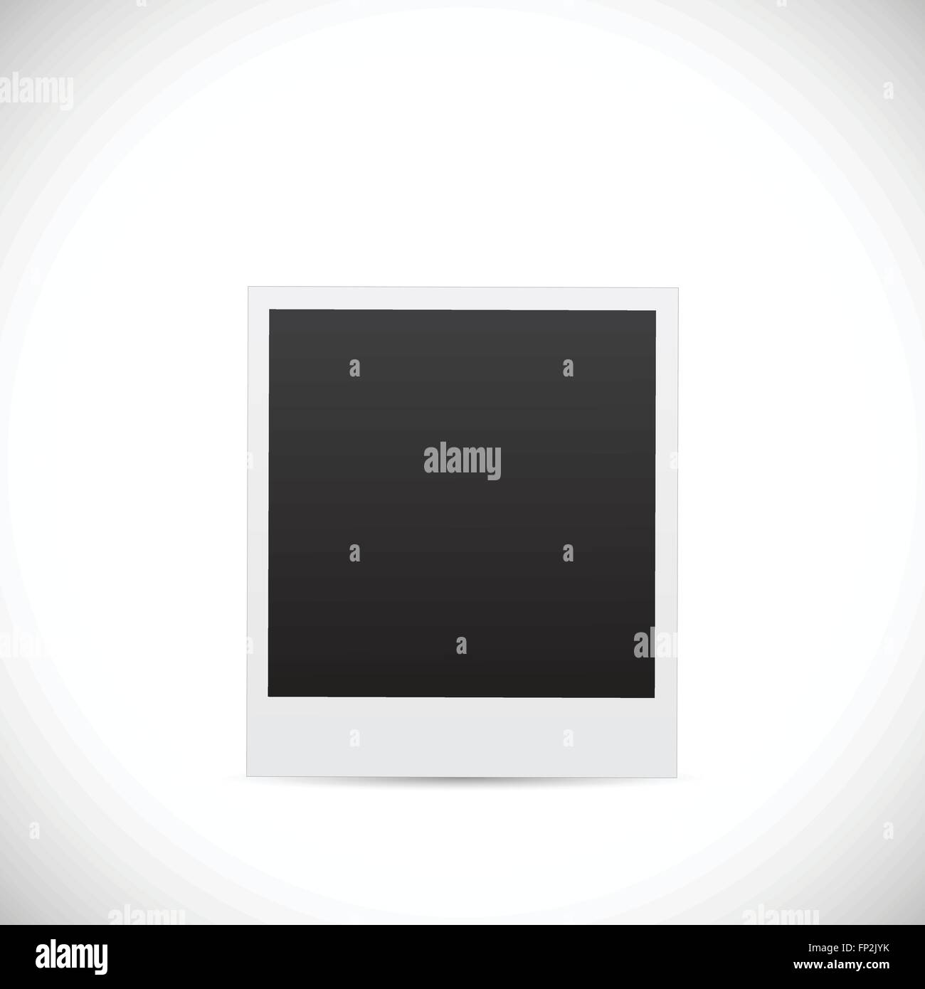 Illustration of a blank photo design isolated on a white background ...