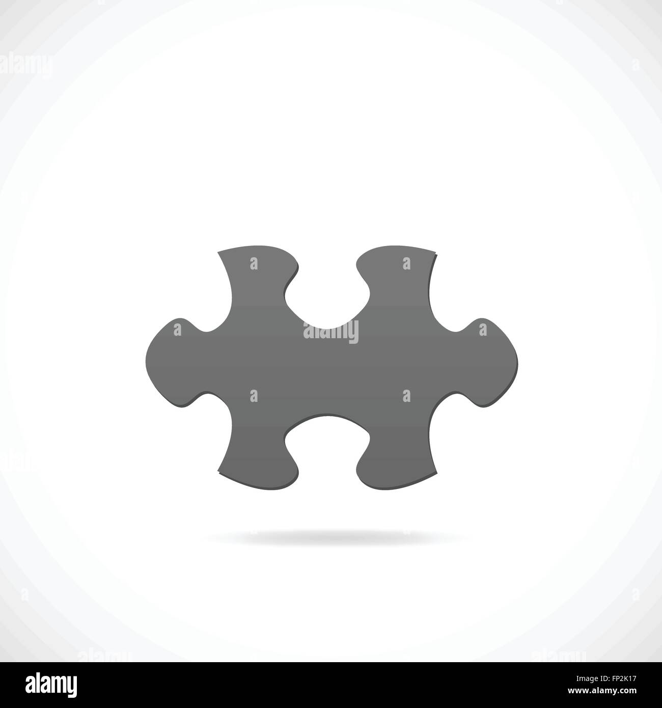 Illustration of a puzzle piece isolated on a white background Stock ...