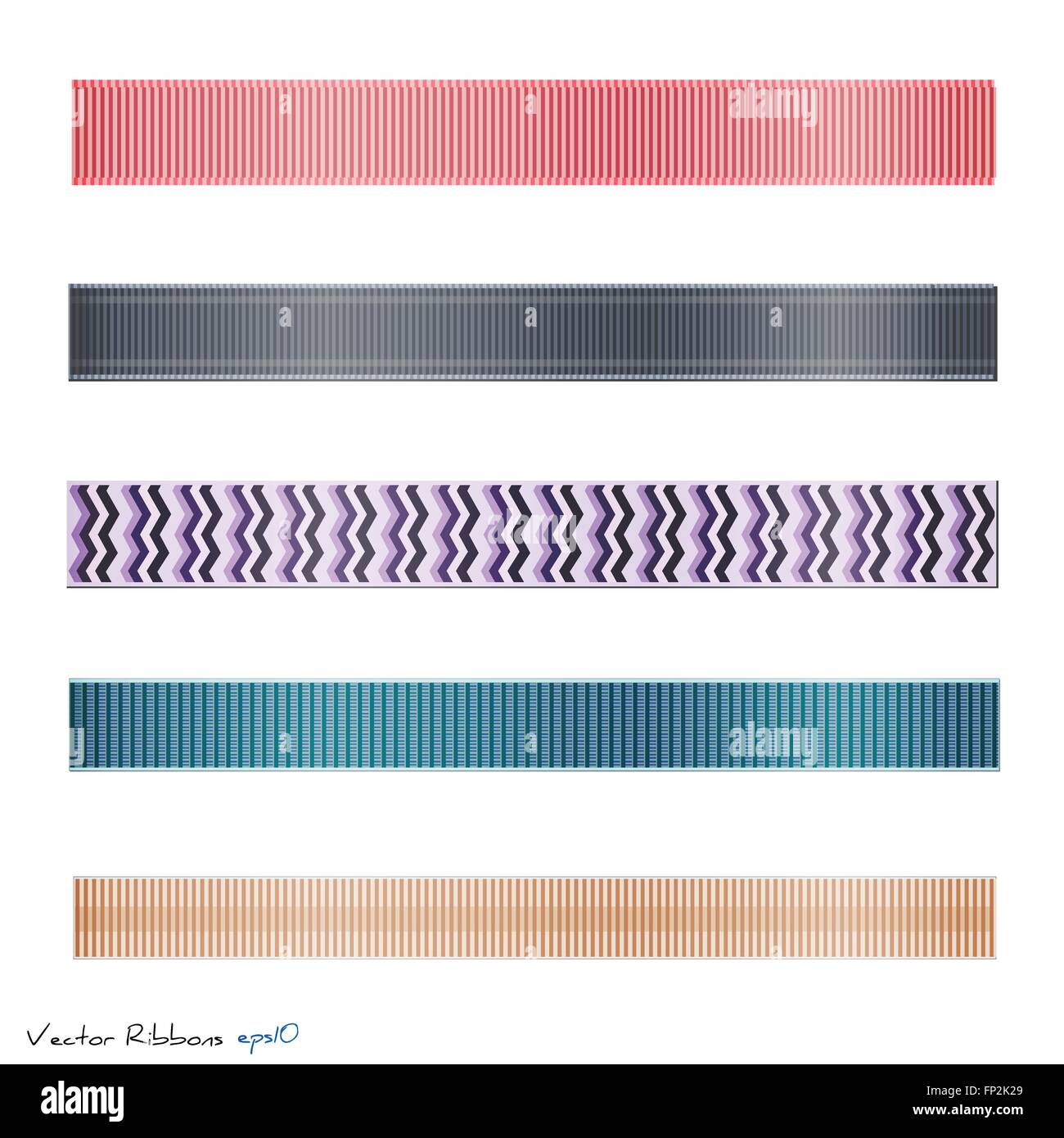 Zig zag ribbons hi-res stock photography and images - Alamy