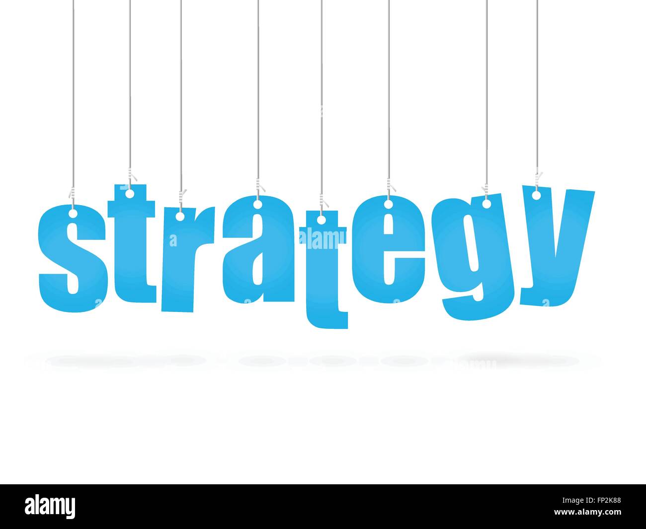 Image of hanging text with the concept "Strategy Stock Vector Image ...