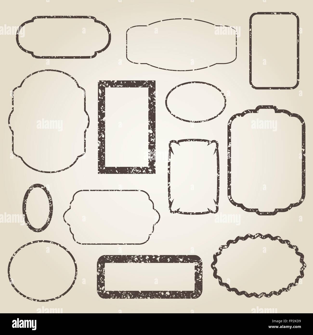 Vintage frame elements hi-res stock photography and images - Alamy