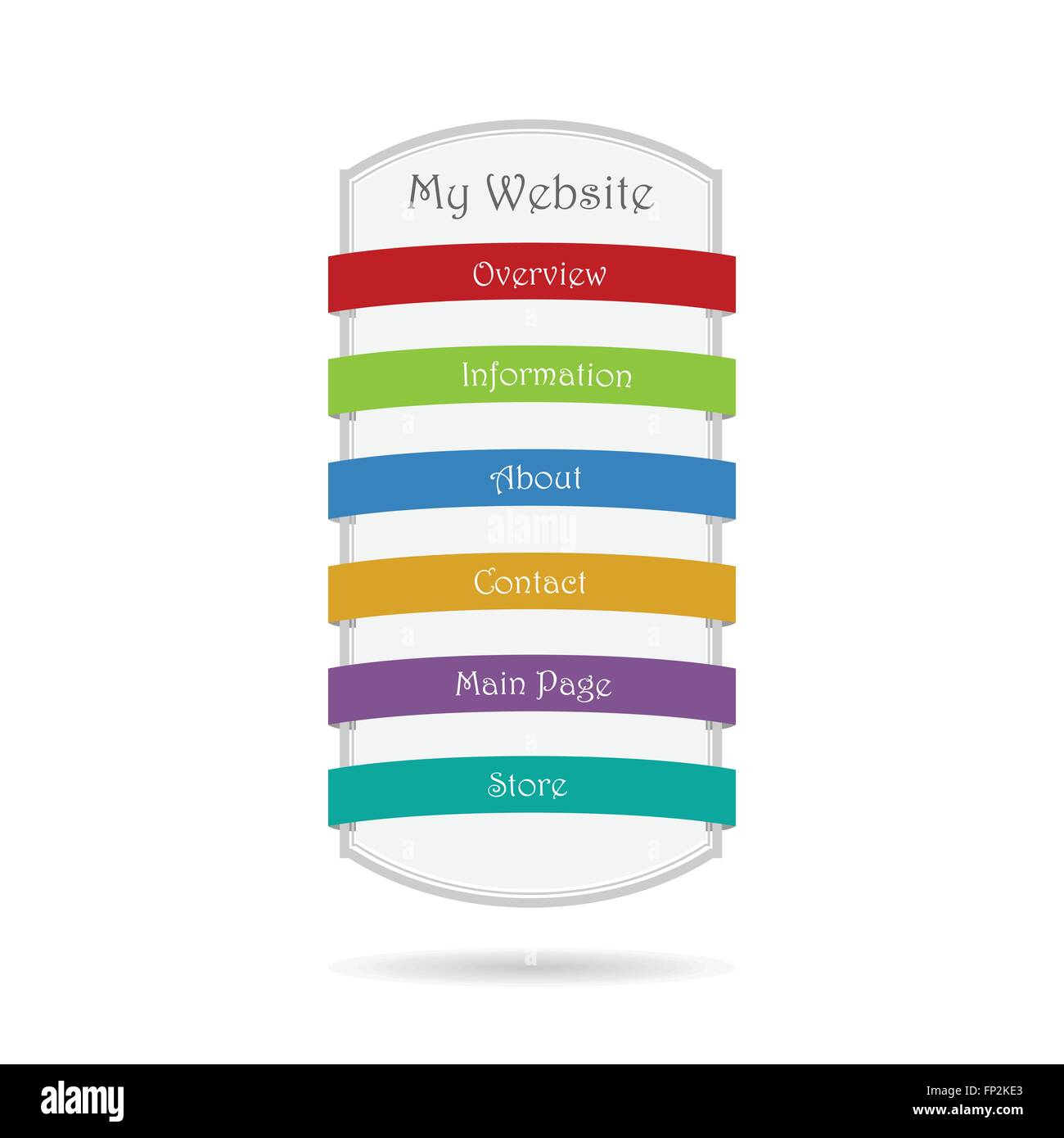 Illustration of a colorful website info bar Stock Vector Image & Art ...