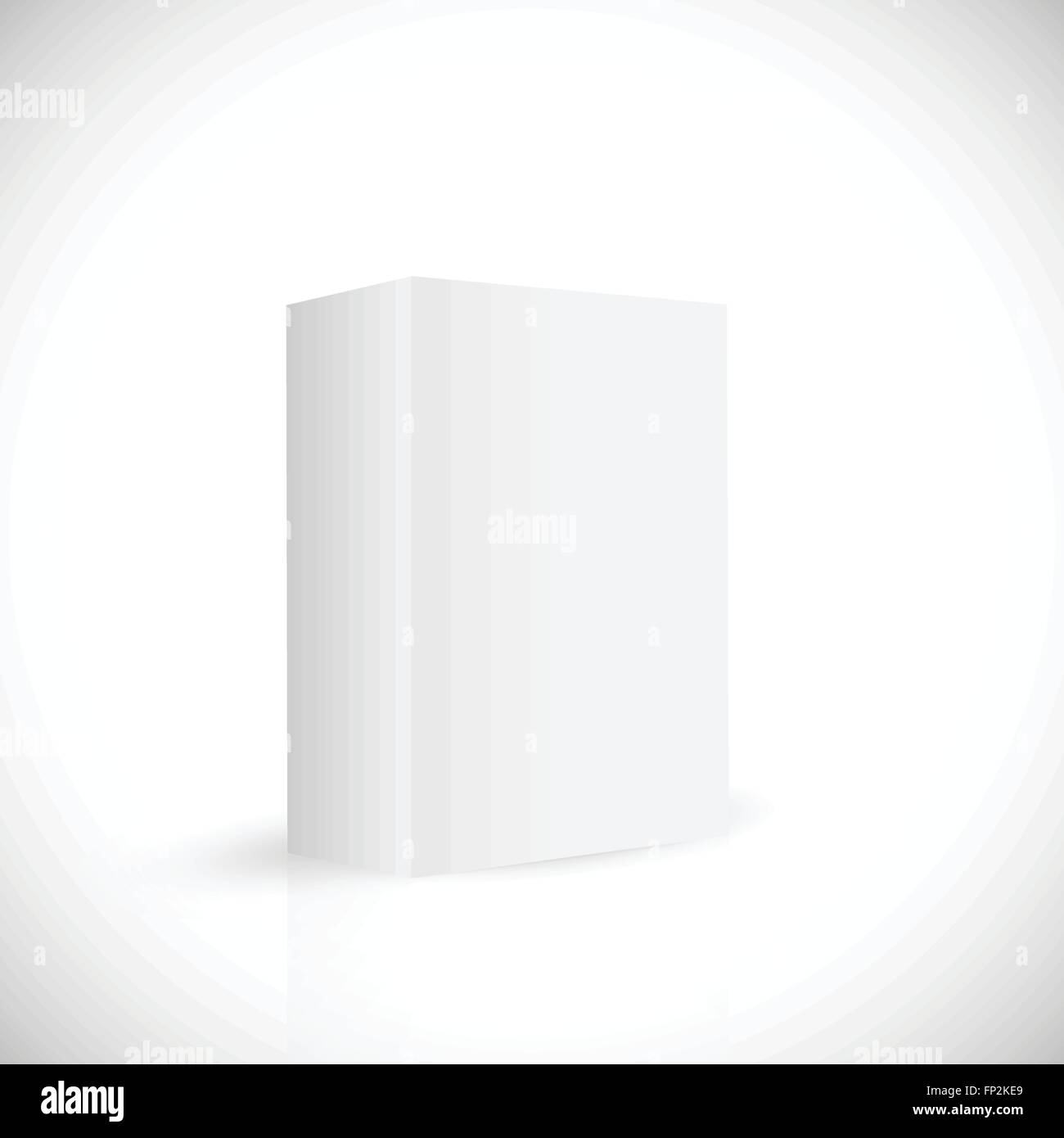 Illustration of a blank white box isolated on a white background Stock ...