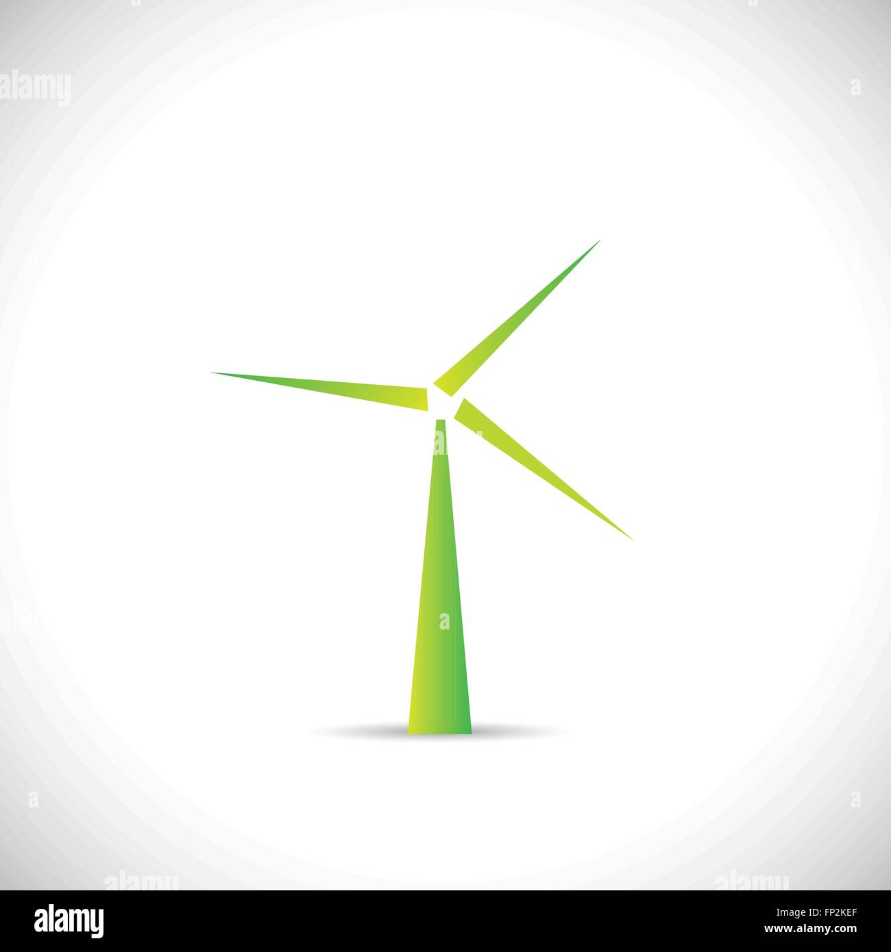 Illustration of a green windmill design isolated on a white background ...