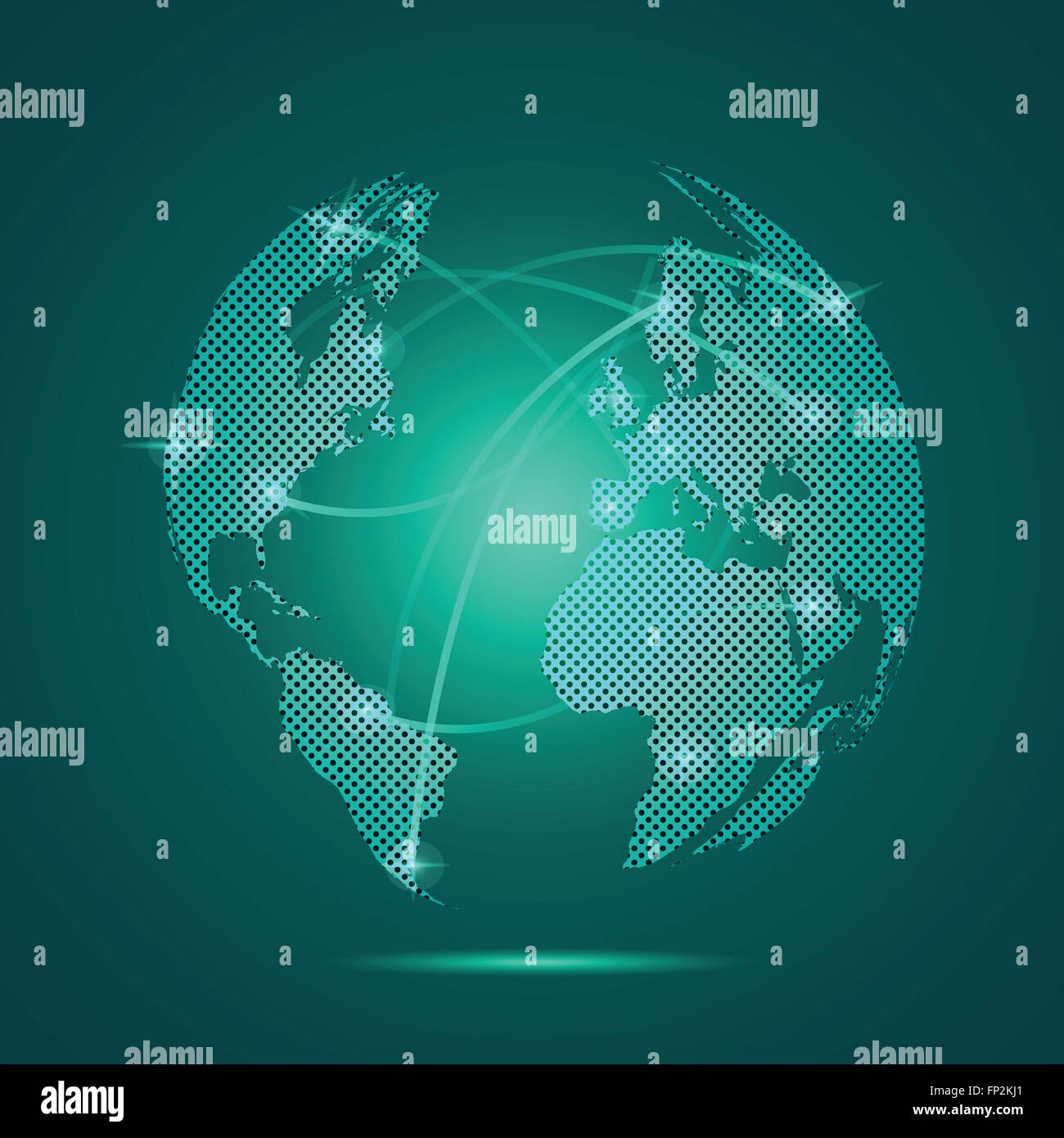 Illustration of a colorful world globe background image Stock Vector ...