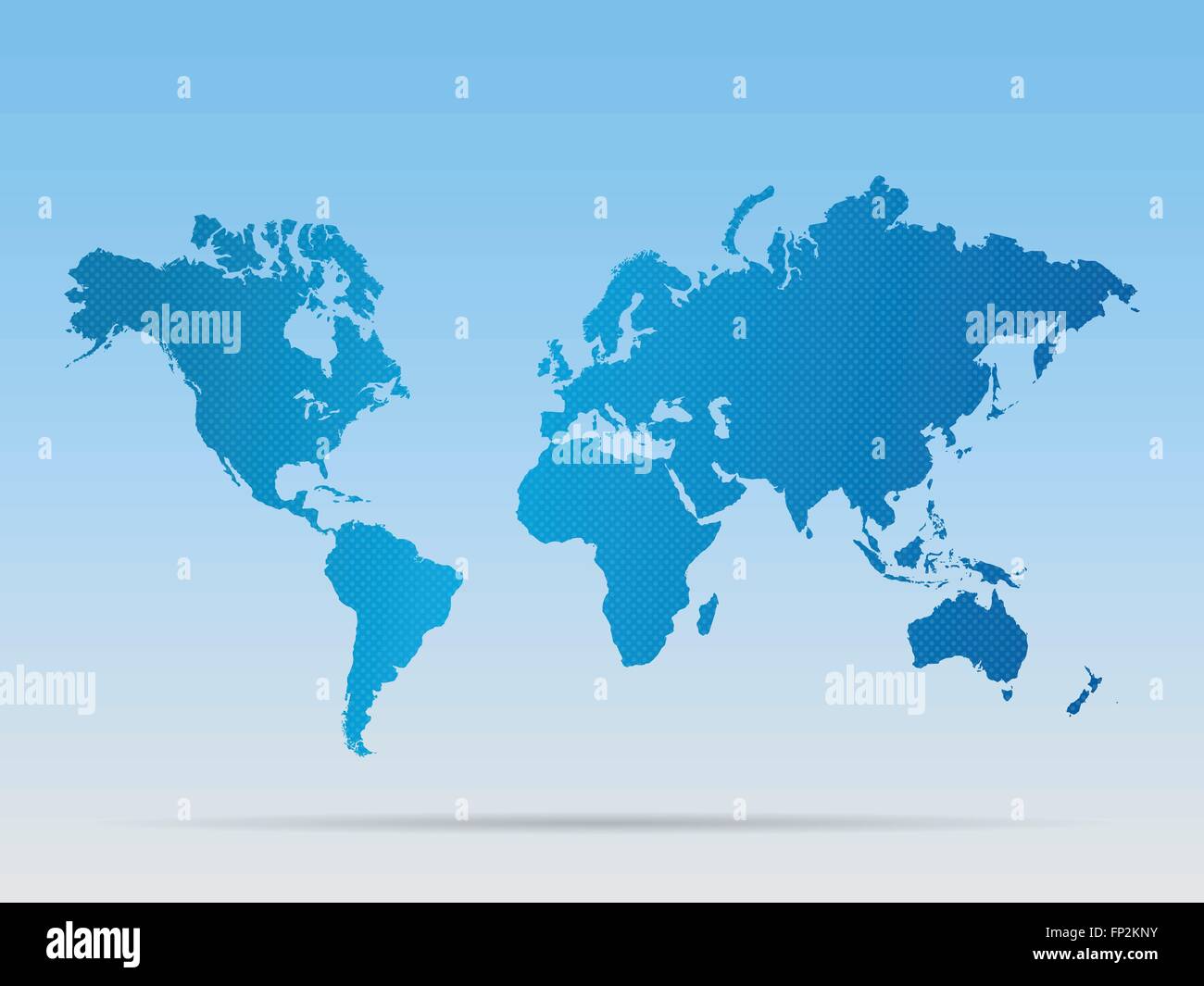 Illustration of a colorful blue world map Stock Vector Image & Art - Alamy