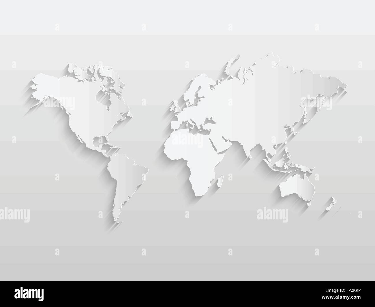 Illustration of a world map on a paper background Stock Vector Image ...
