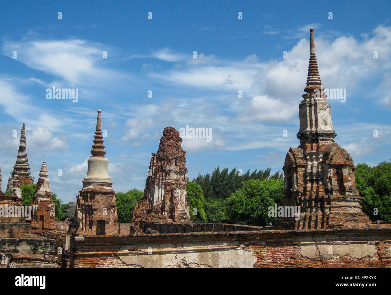 Ancient Siamese city of Ayutthaya in Thailand Stock Photo - Alamy