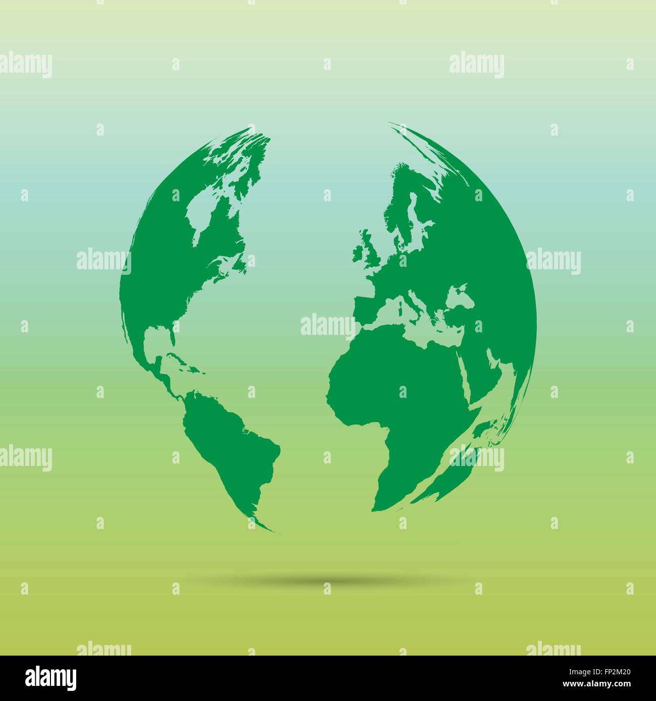 Illustration of a world map on a colorful background Stock Vector Image ...