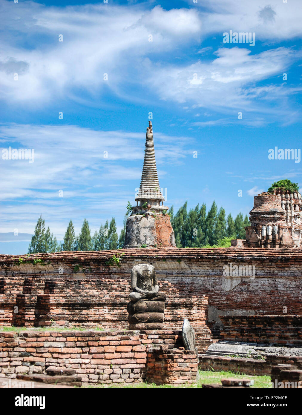Ancient Siamese city of Ayutthaya in Thailand Stock Photo - Alamy