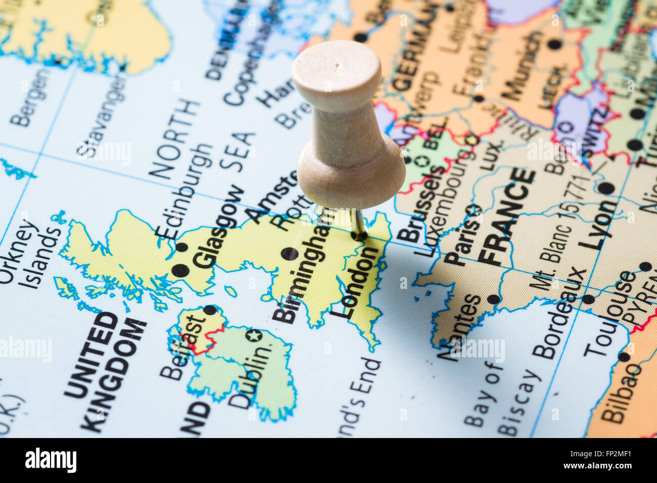 Destination London Map Push Pin High Resolution Stock Photography and ...