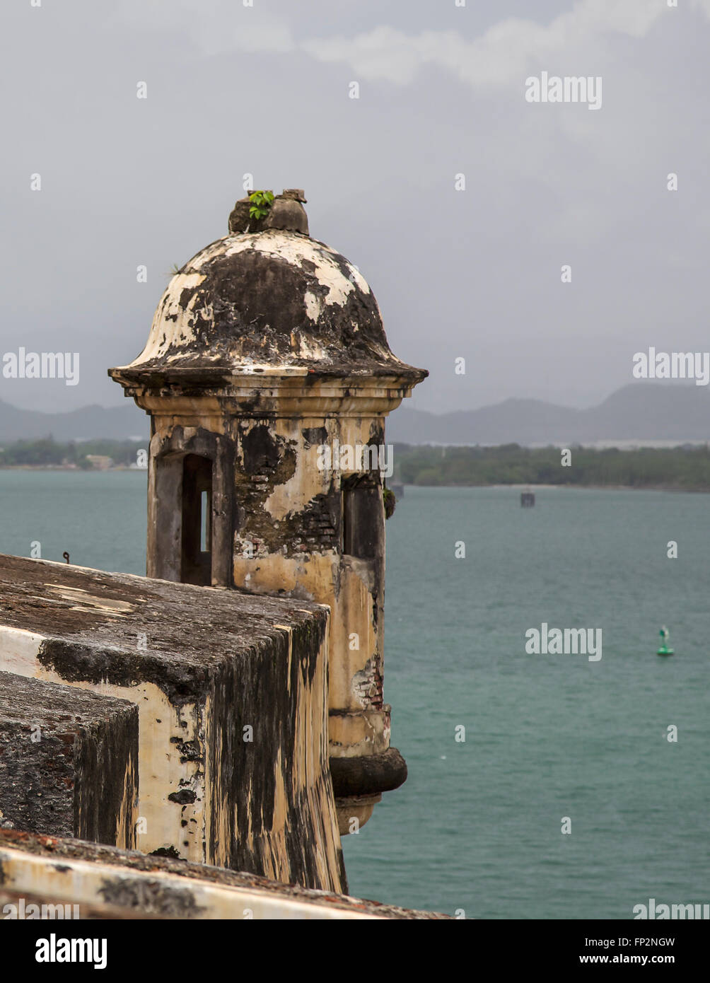 Sentry Box Lookout, Old San Juan, Puerto Rico Stock Photo - Alamy