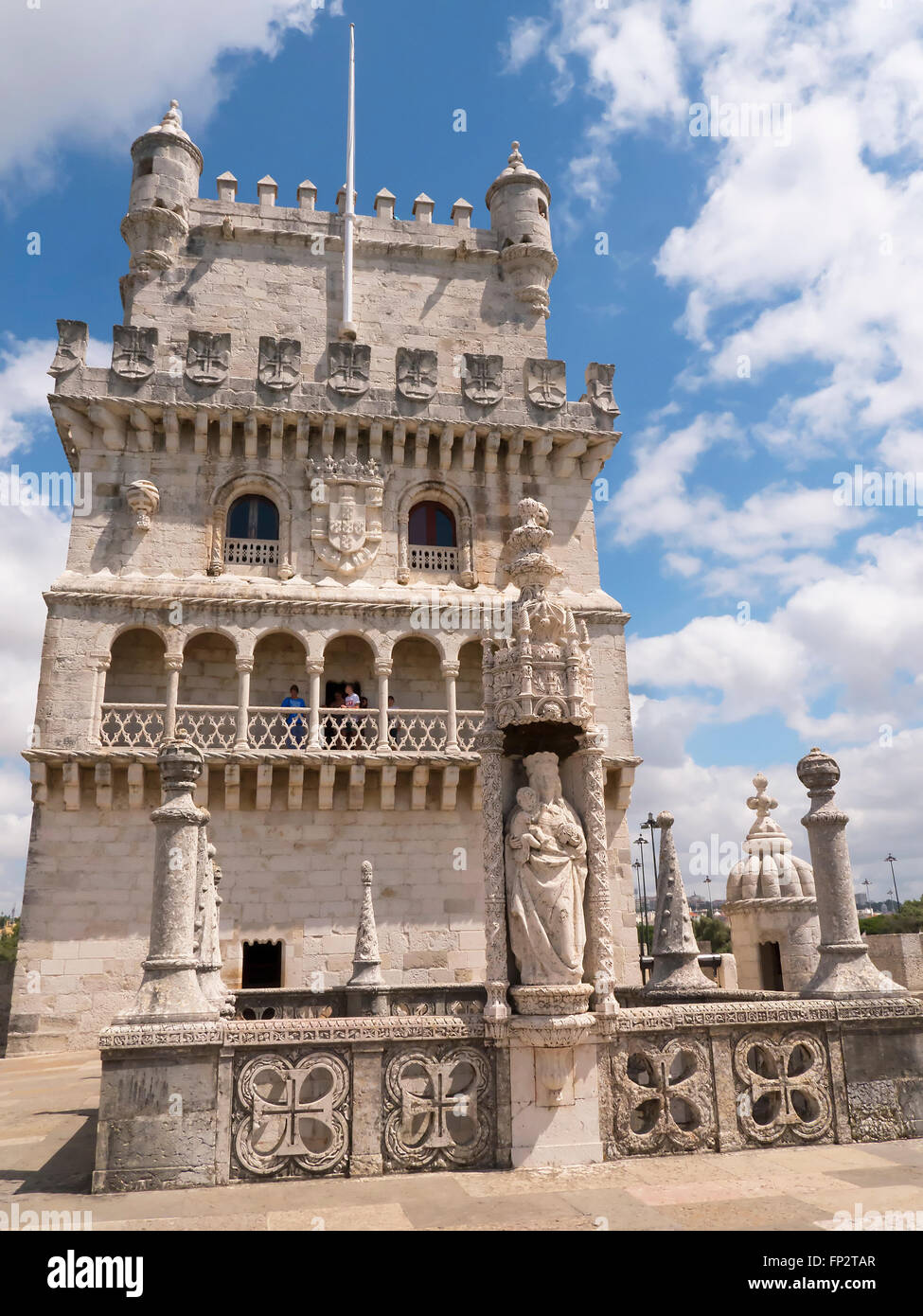 The Belem Tower, one of the most famous and visited landmarks in ...
