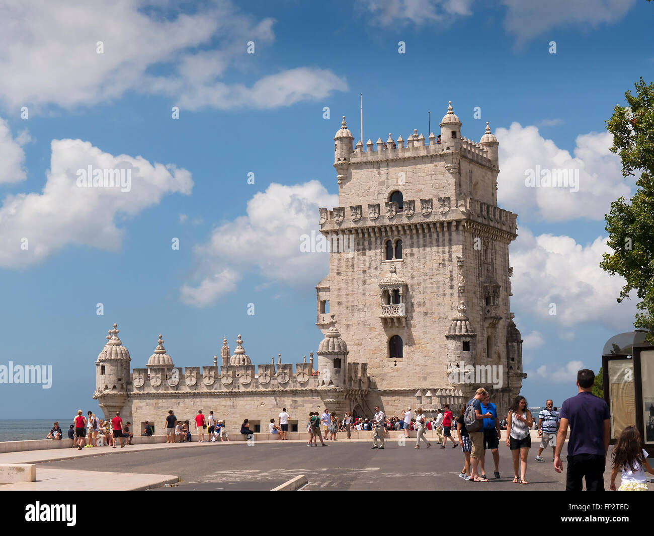 The Belem Tower, one of the most famous and visited landmarks in ...