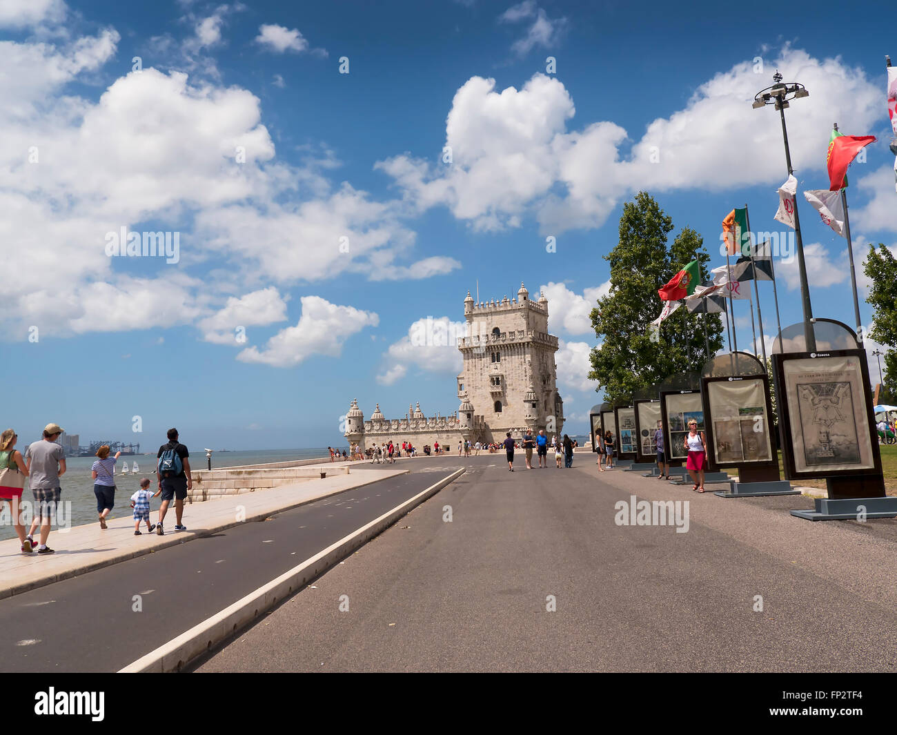 The Belem Tower, one of the most famous and visited landmarks in ...