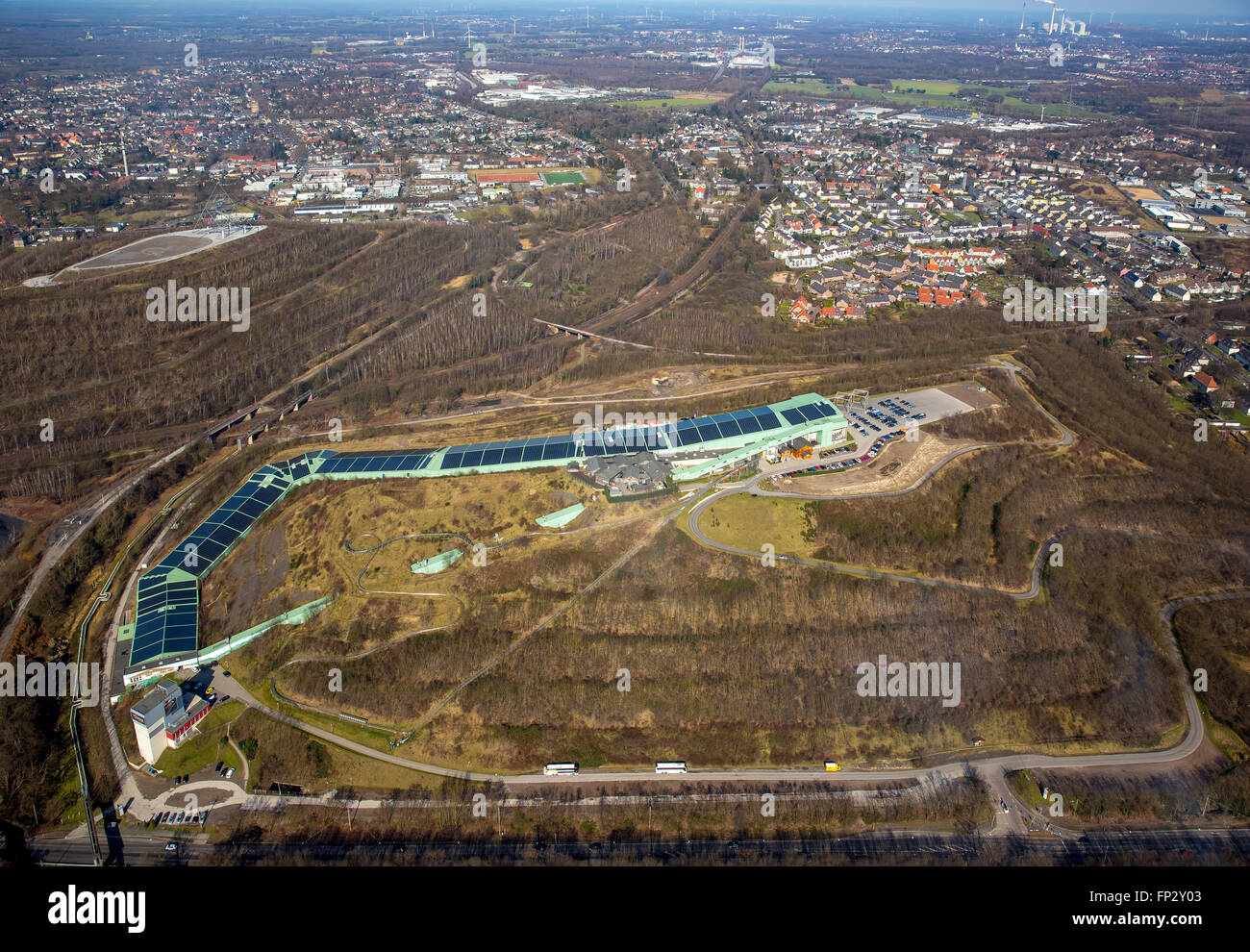 Aerial view, on the north side of the stockpile Prosper is heaped in ...