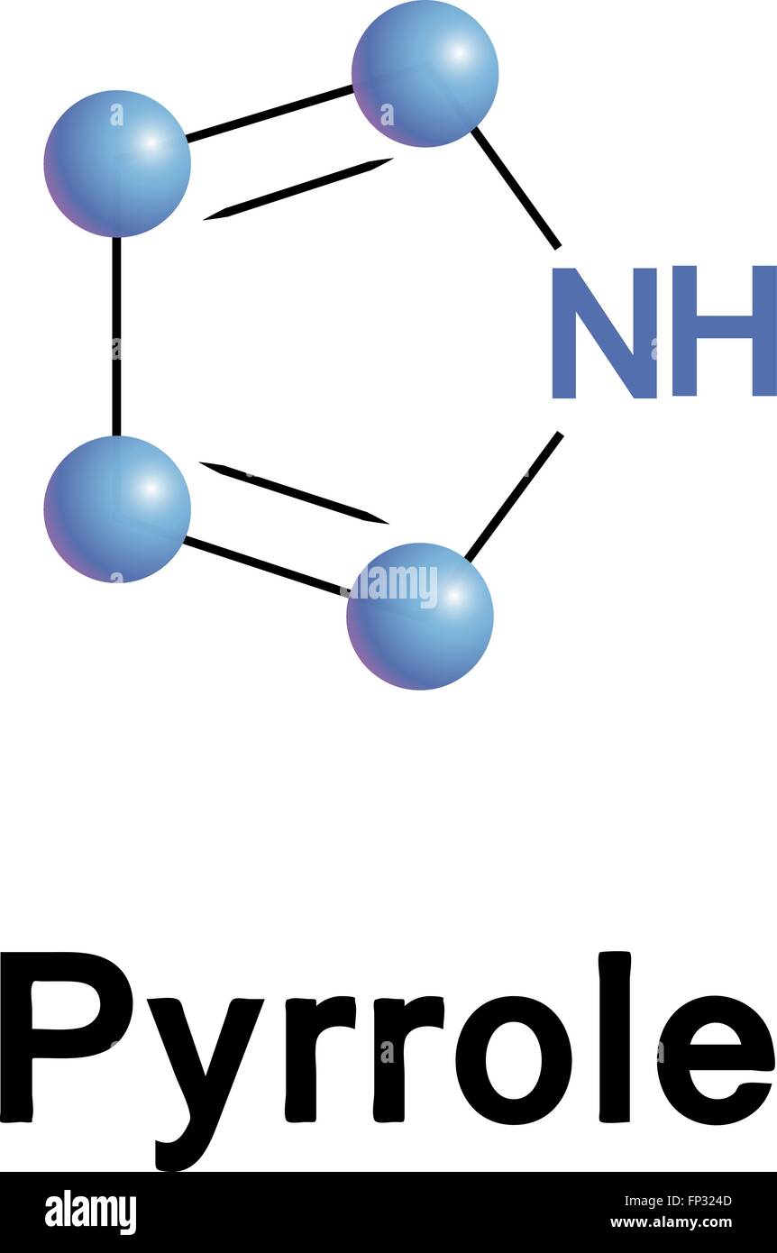 Pyrrole organic compound Stock Vector Image & Art - Alamy