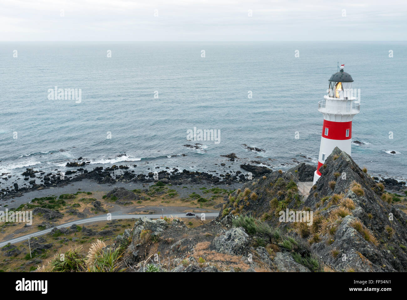 Cape Palliser lighthouse, Wairarapa, North Island, New Zealand Stock ...