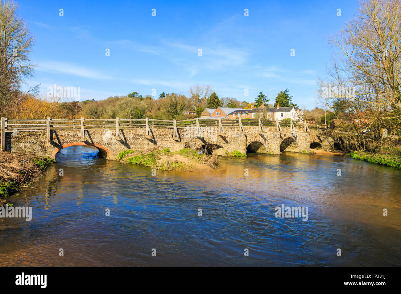 England Uk English Countryside Bridge Arches Stone Bridge Stock Photos ...
