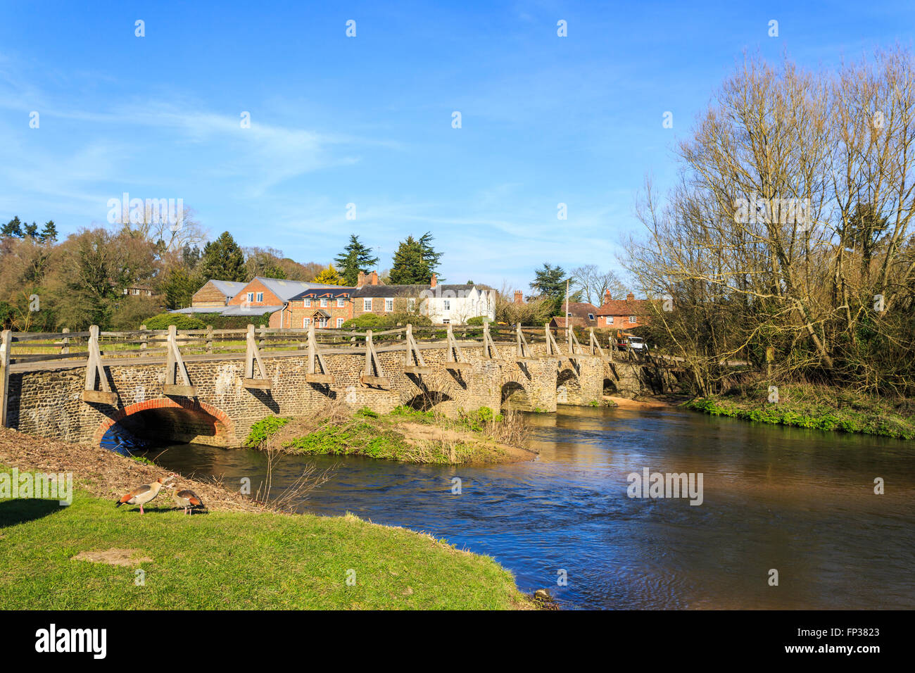England Uk English Countryside Bridge Arches Stone Bridge Stock Photos ...