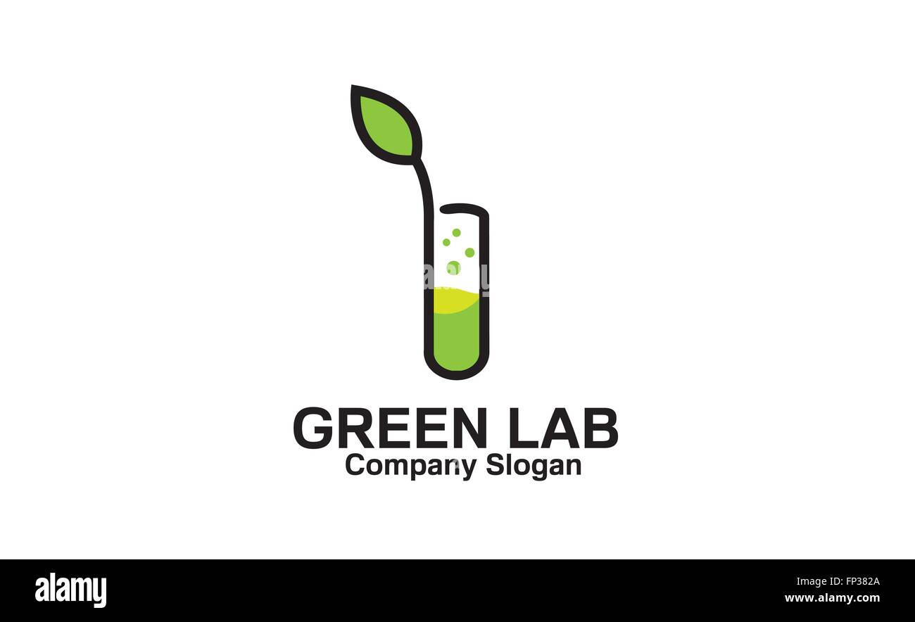 Green leaf lab Stock Vector Images - Alamy