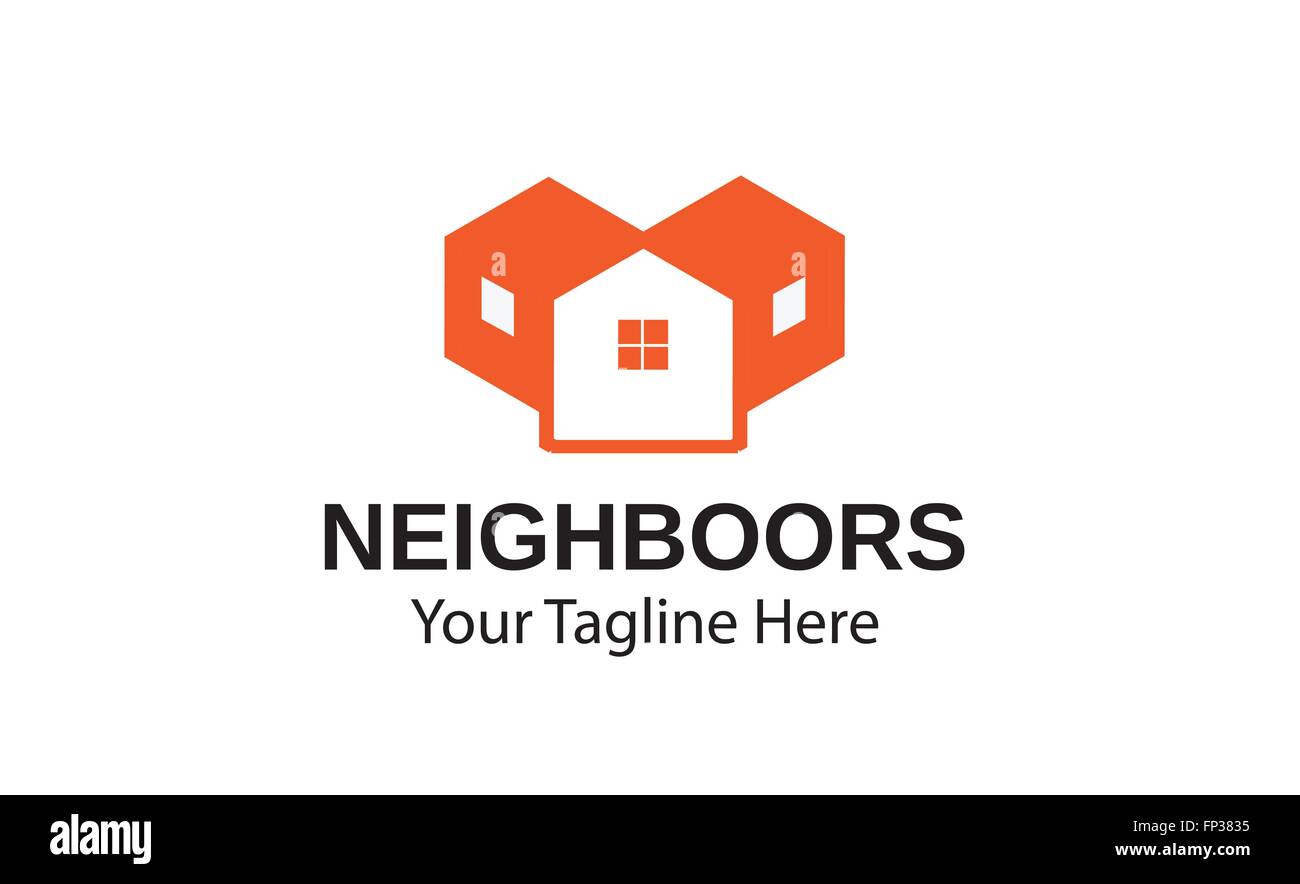 Neighbor House Design Illustration Stock Vector Image & Art - Alamy