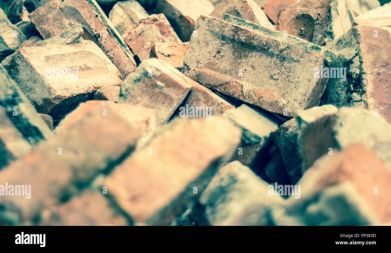 Pile of Discarded Bricks - 2014 Stock Photo - Alamy