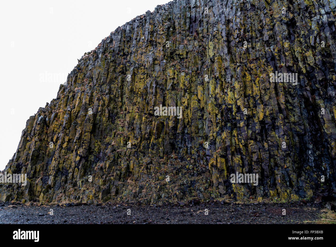 The columnar basalt cliffs at Stykkisholmur, Iceland Stock Photo - Alamy