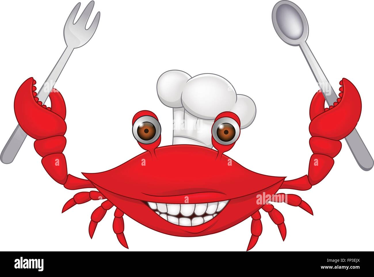 Crab chef cartoon Stock Vector Image & Art - Alamy