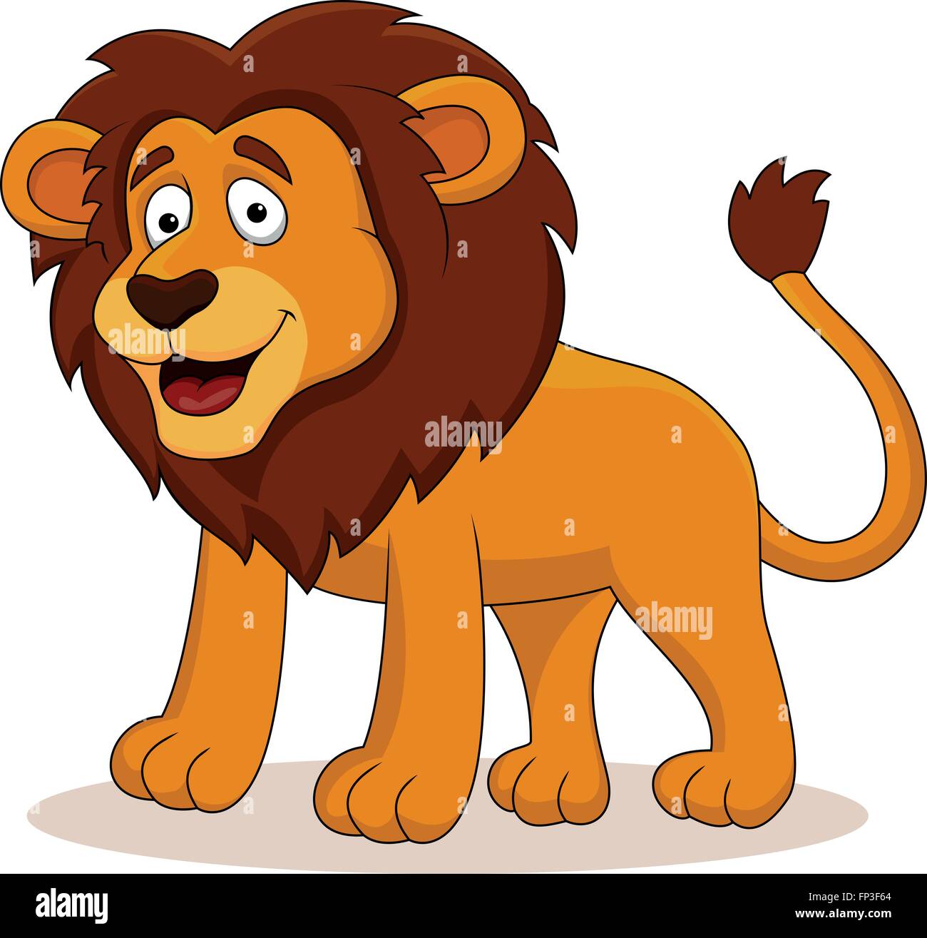 King lion cartoon hi-res stock photography and images - Alamy